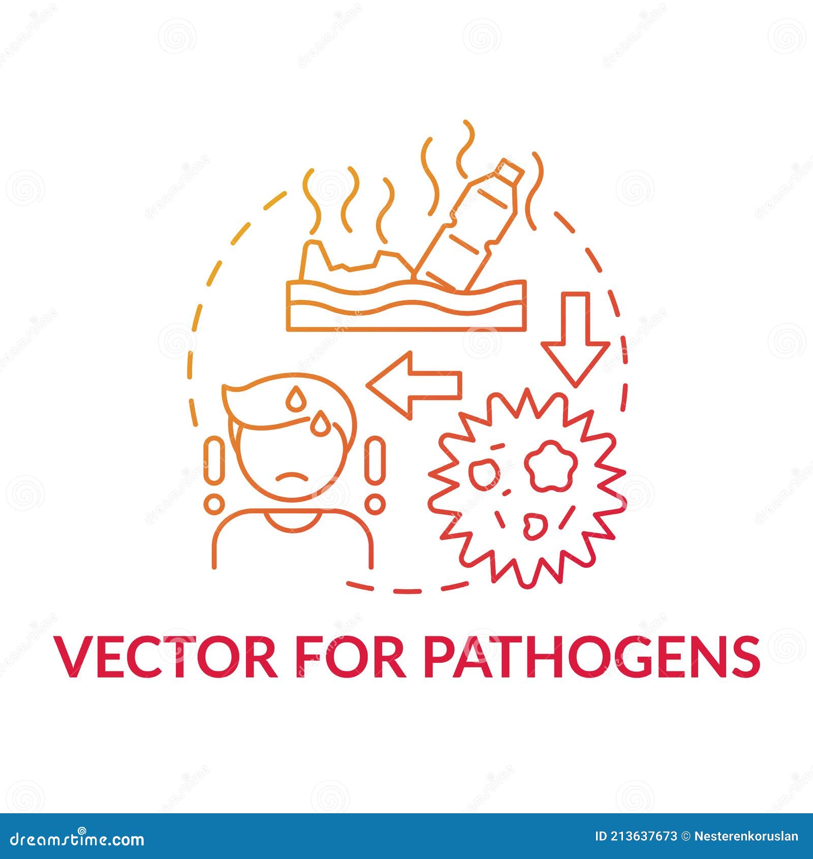 Vector for Pathogens Concept Icon Stock Vector - Illustration of vector ...