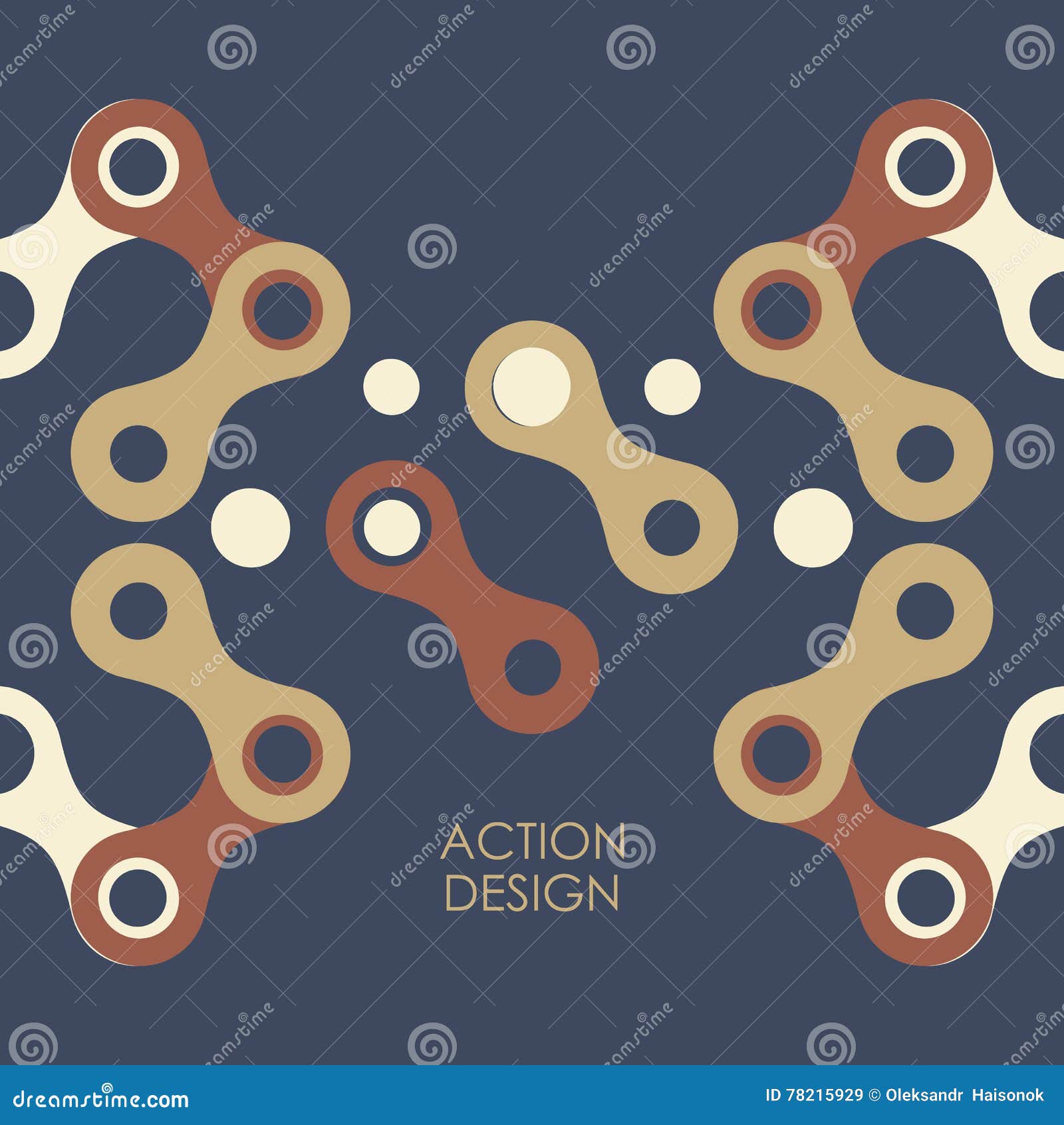 Vector Pattern with Abstract Figures Stock Vector - Illustration of ...