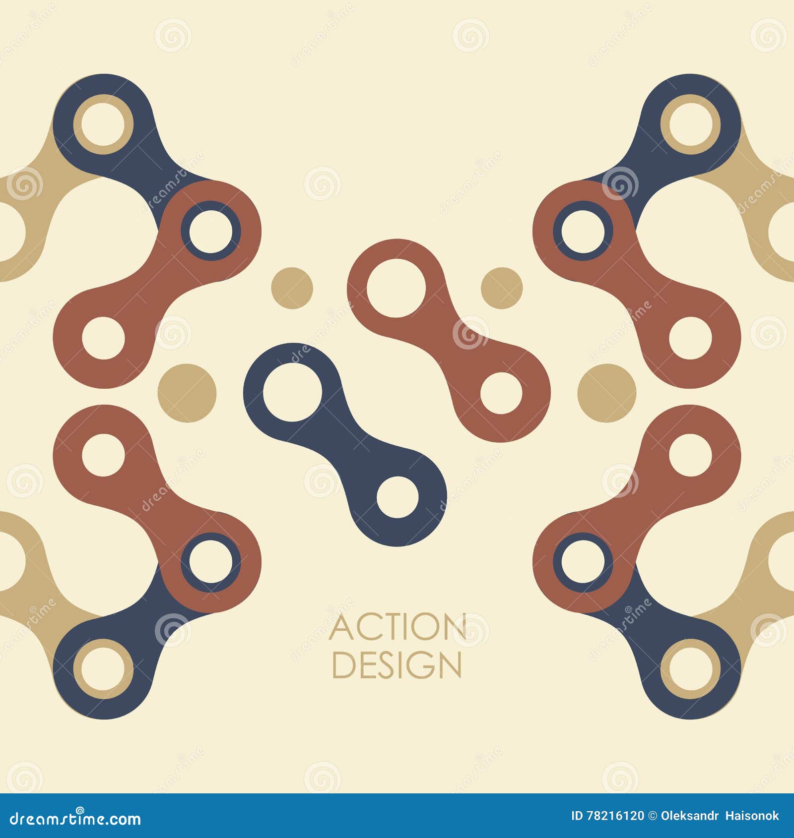 Vector Pattern with Abstract Figures Stock Vector - Illustration of ...