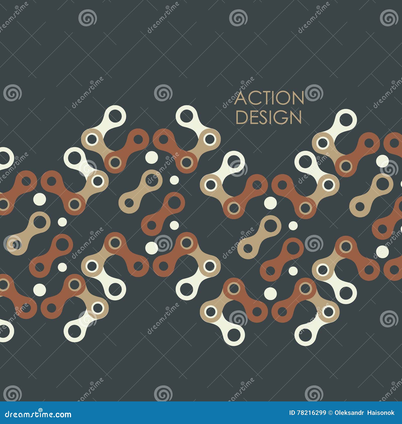Vector Pattern with Abstract Figures Stock Vector - Illustration of ...