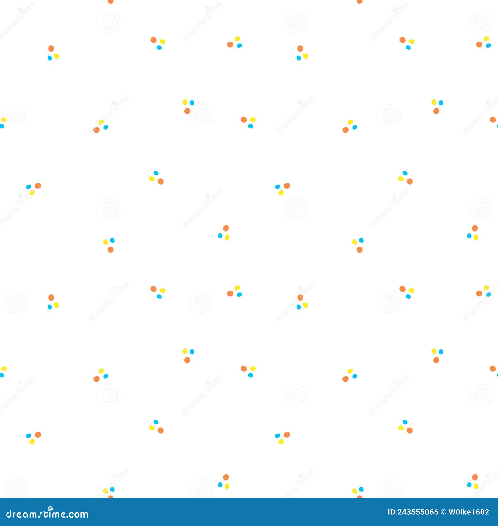 Vector Pattern with Abstract Multicolored Dots in Cartoon-style, Spots ...