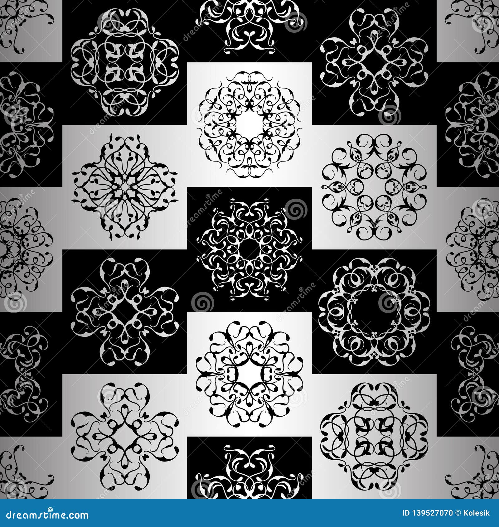 Vector Pattern for Background, Banner. Black and Silver Design Stock ...