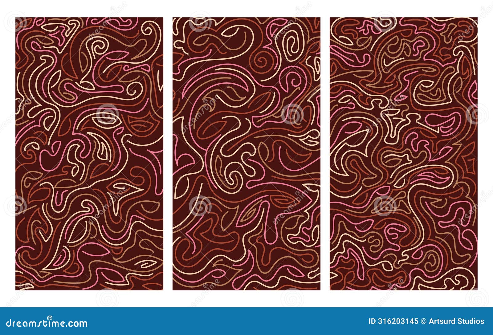 Vector Background for Festivals with Colorful Very Thin Line Art Stock ...