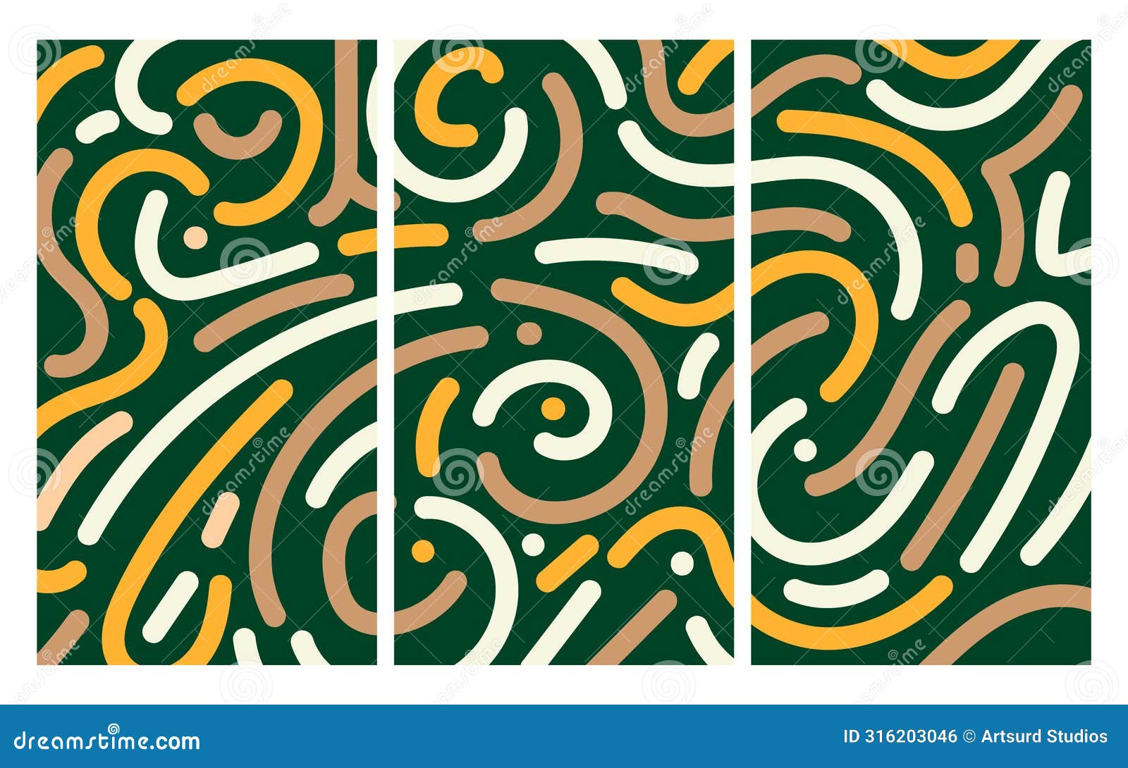 Vector Pattern Background for Festivals with Tapered Line Art with ...