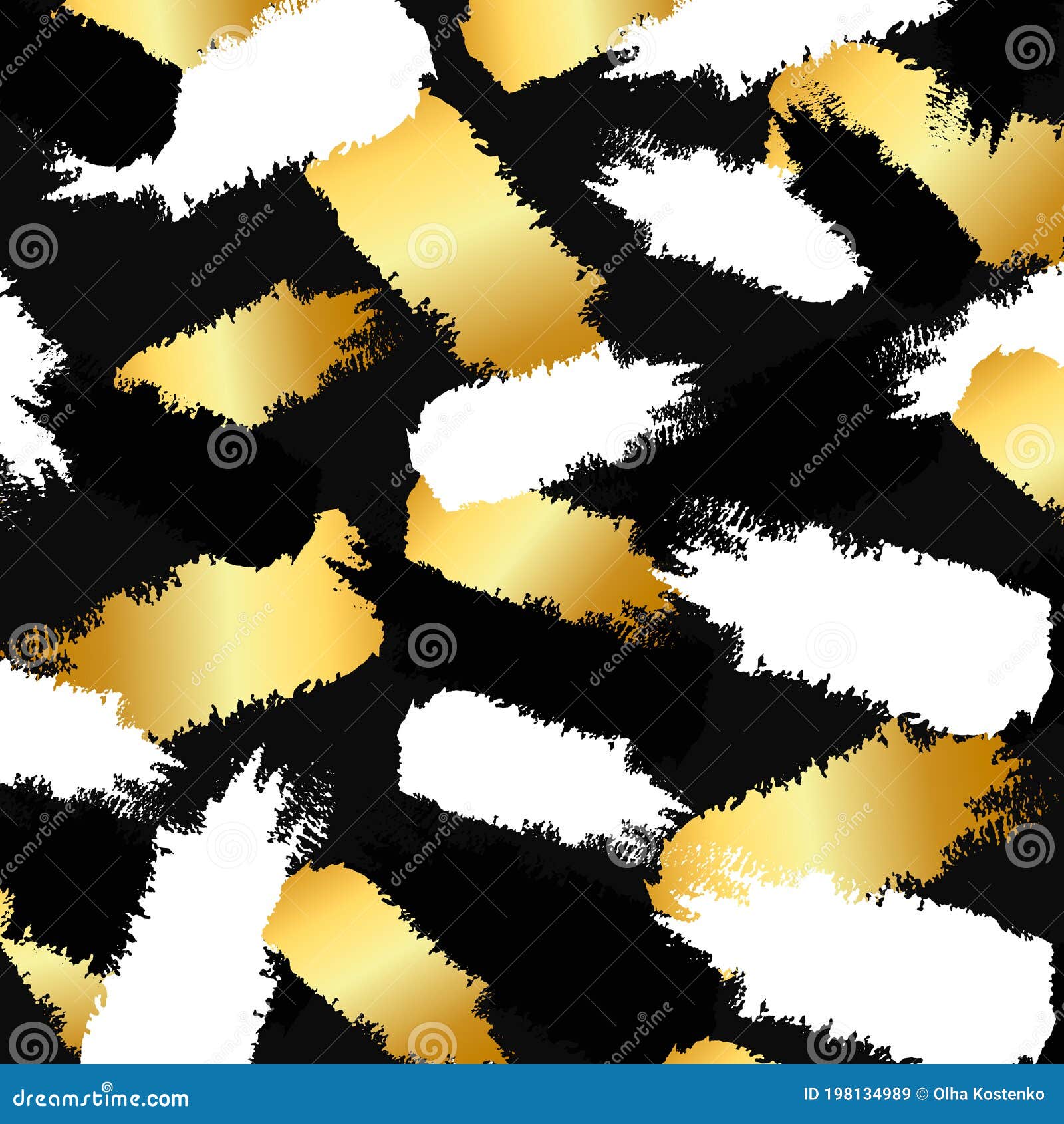 Vector Pattern Background With Gold Paint Ink | CartoonDealer.com ...