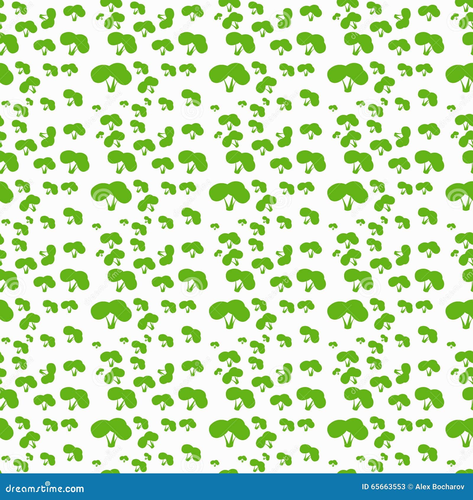 Vector Pattern of Bushes. Bushes Simple Form Stock Vector ...