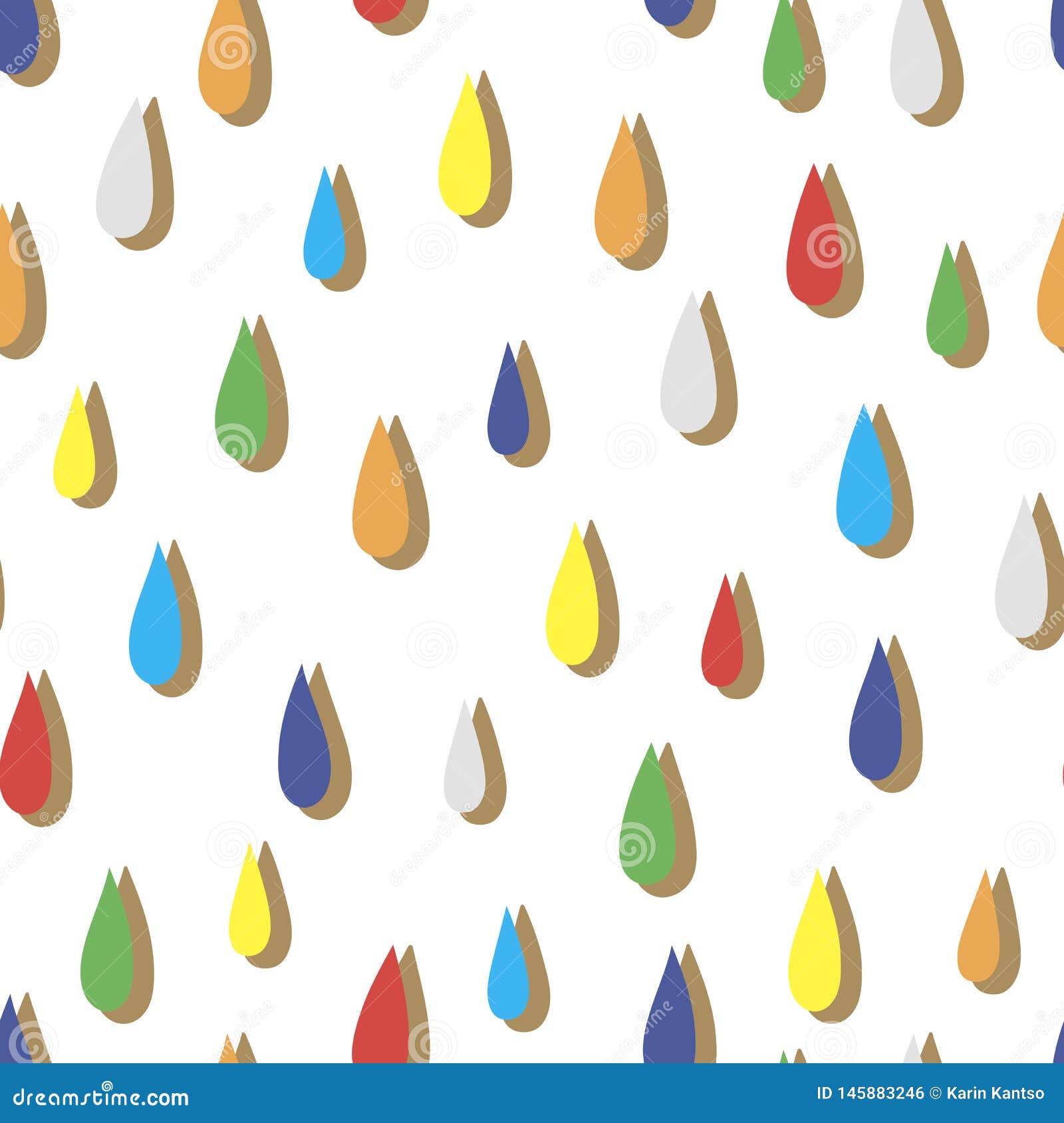 Background with Falling Drops Stock Vector - Illustration of flat ...