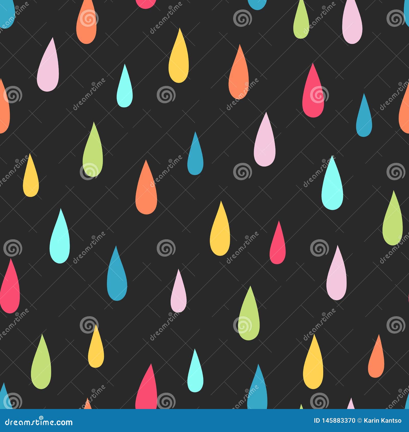 Background with Falling Drops Stock Vector - Illustration of blue ...