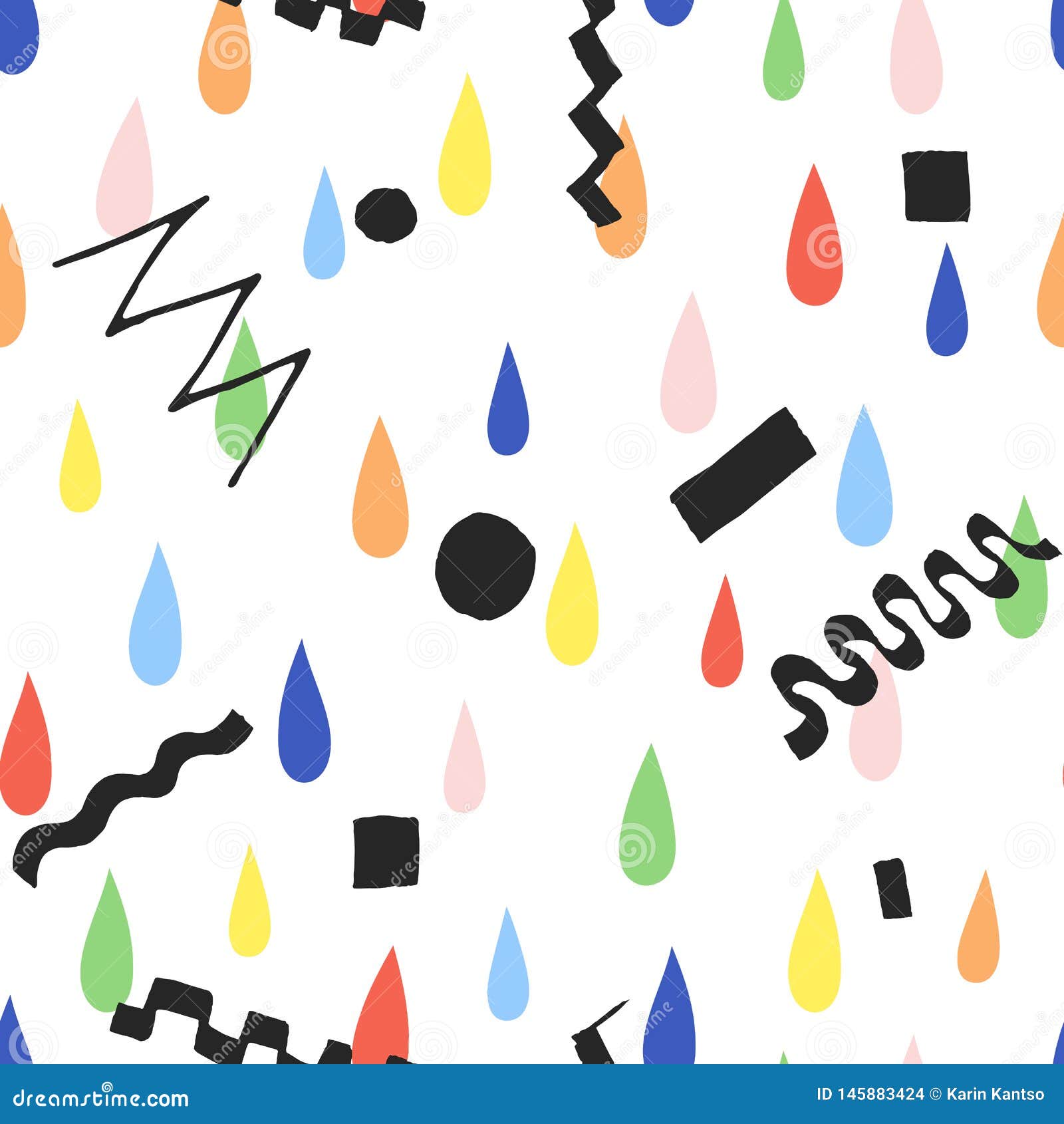 Background with Falling Drops Stock Vector - Illustration of fabric ...