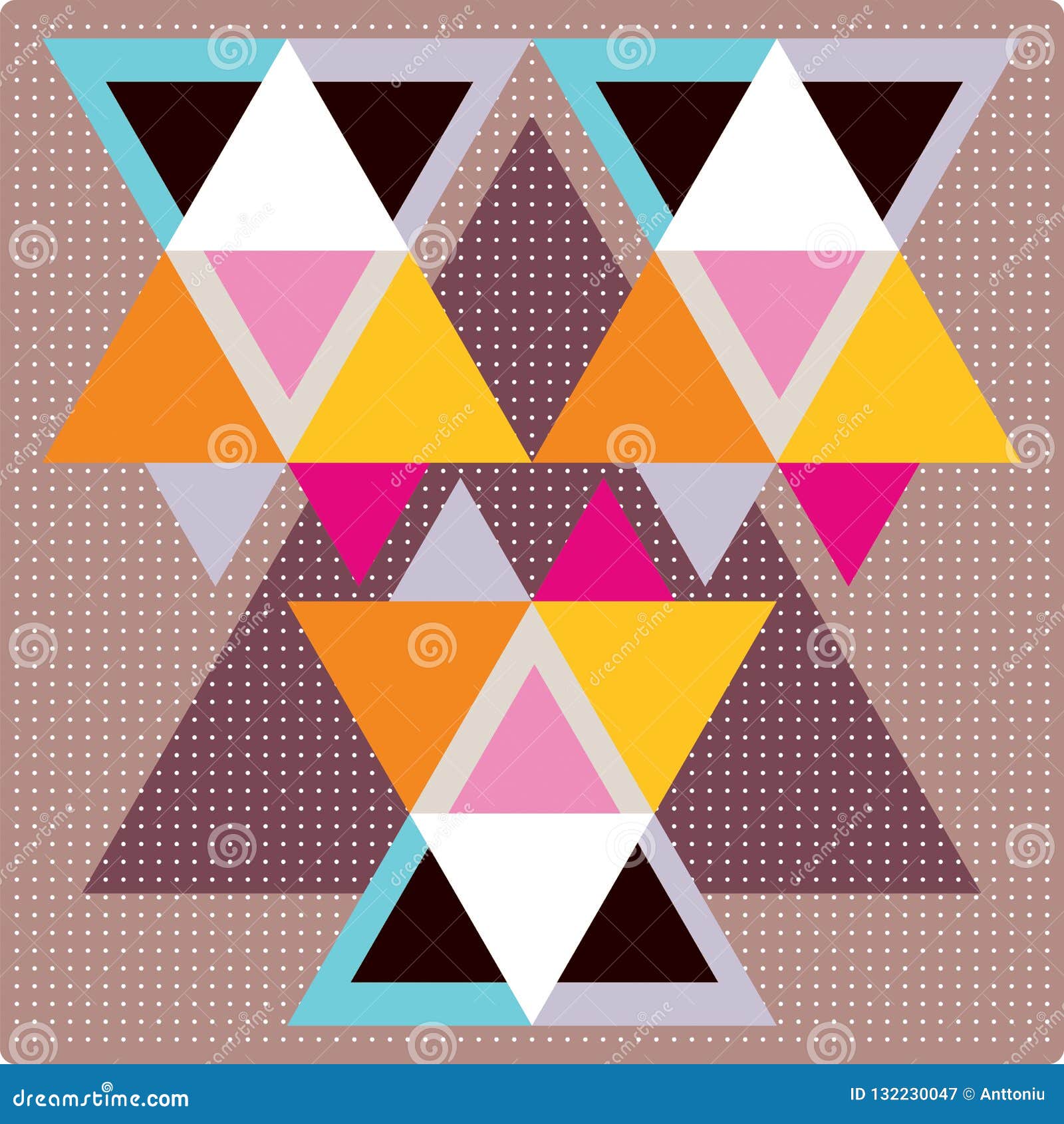 Vector Pattern with Colorful Geometric Shapes, Triangles,lines and ...