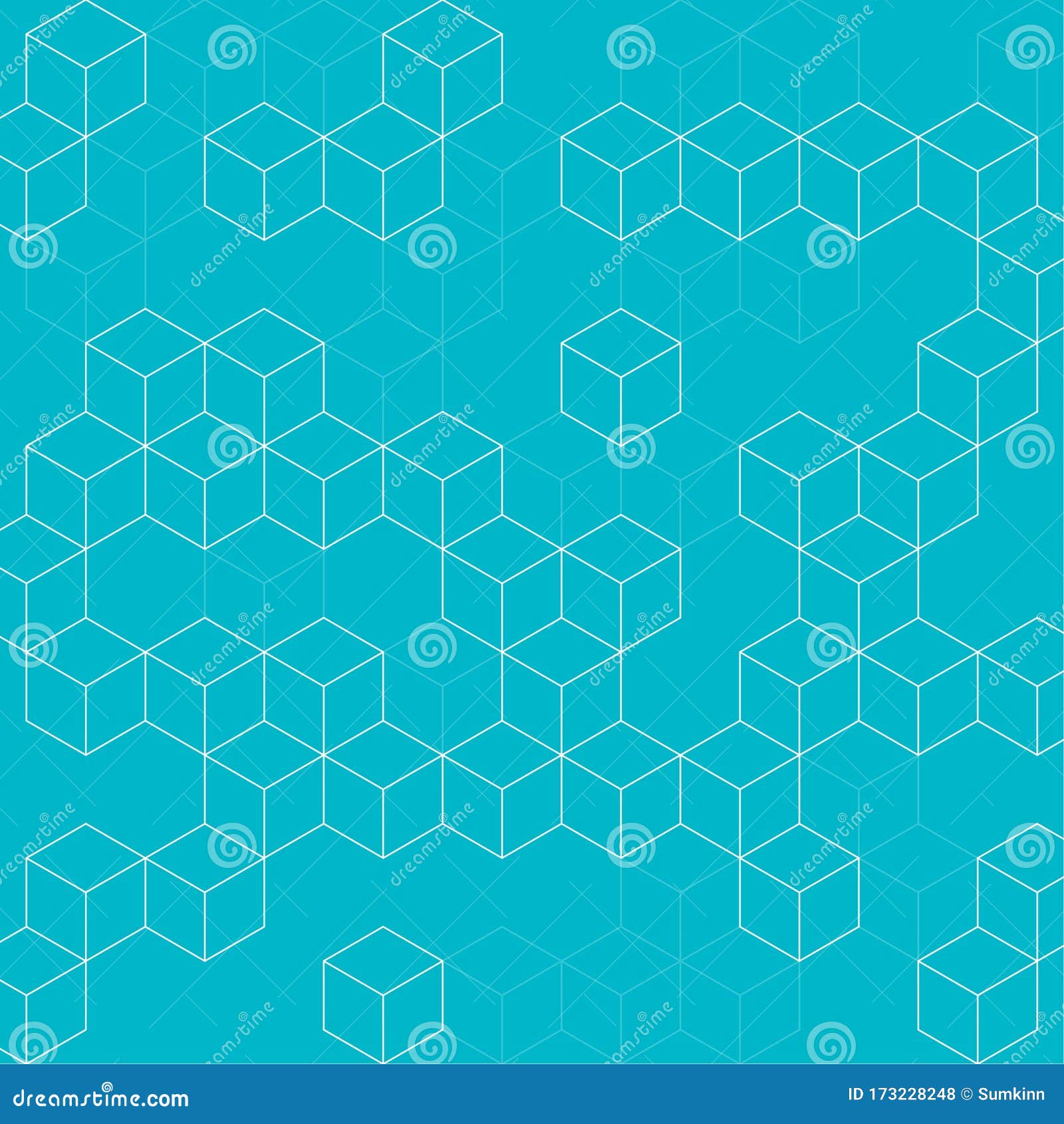 Vector pattern of cubes. stock vector. Illustration of backdrop - 173228248