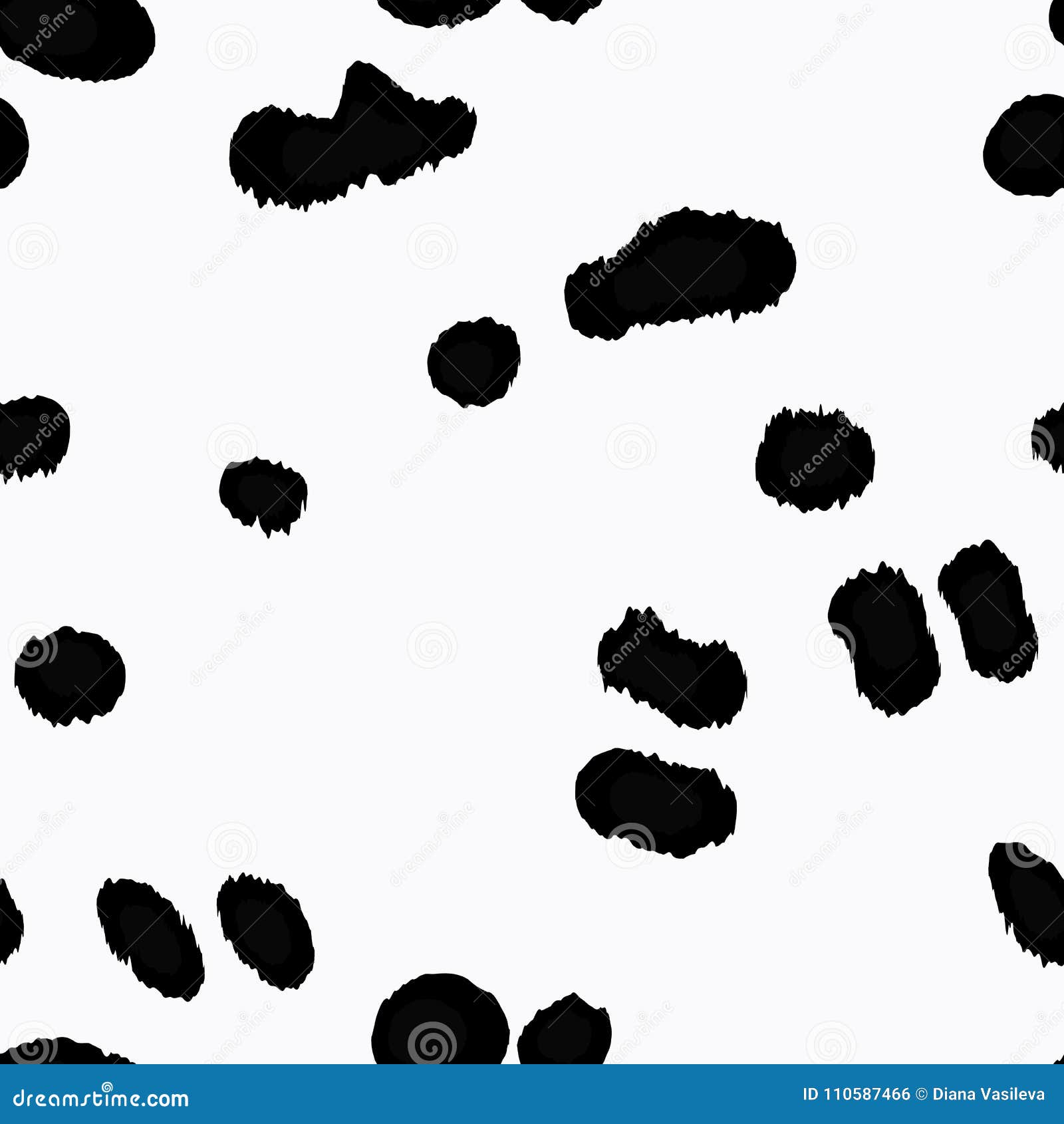 Vector Pattern of Dalmatian Color Stock Vector - Illustration of animal ...