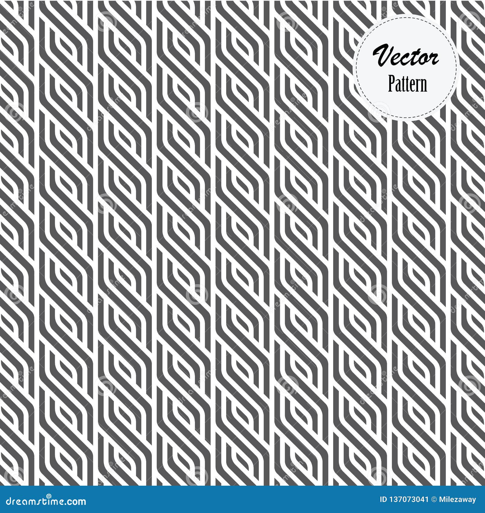 Vector Pattern with Diagonal Sharp Braids. Endless Stylish Texture Stock Vector - Illustration ...