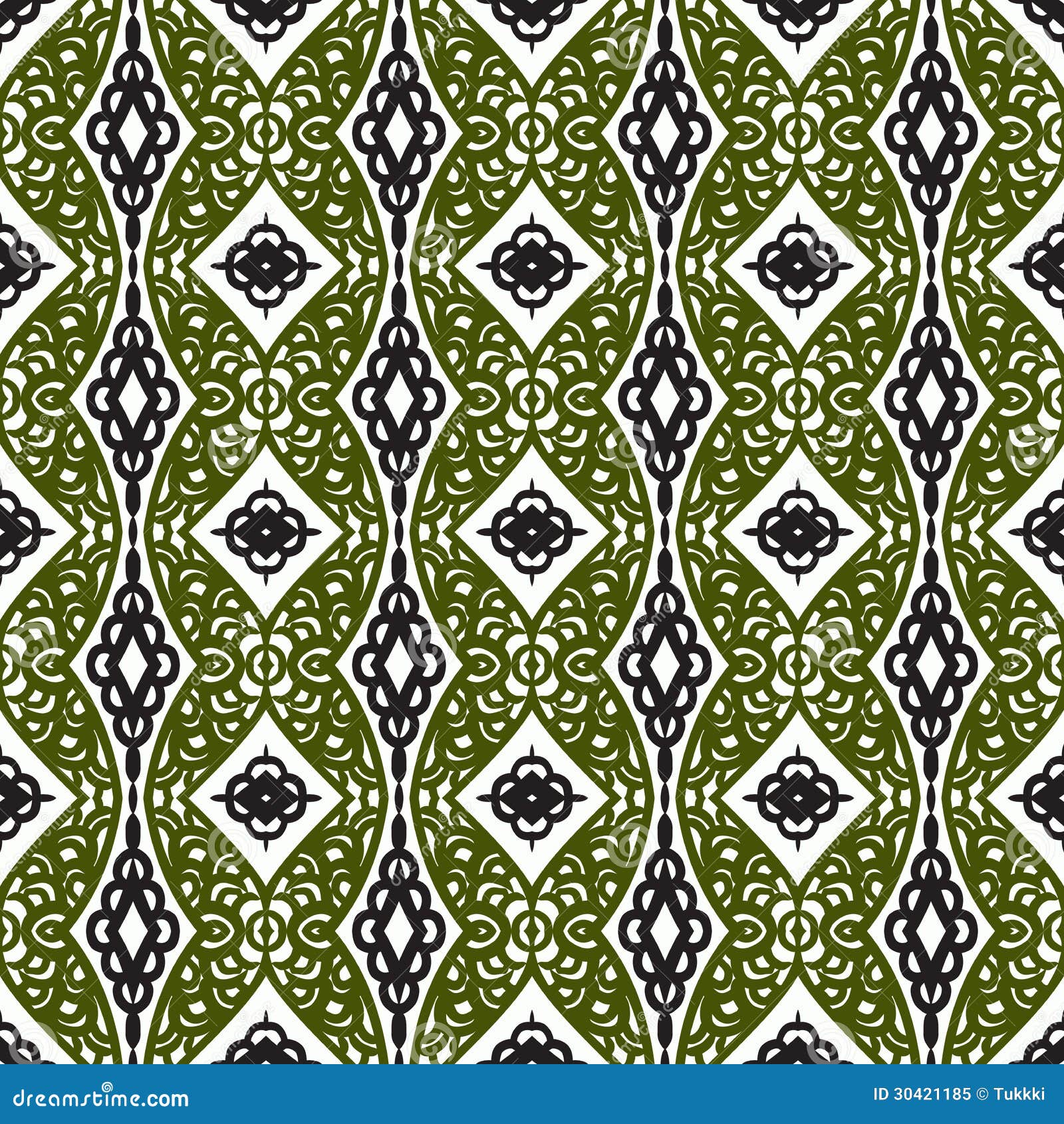 Vector Pattern with Eastern Ornament Stock Vector - Illustration of ...