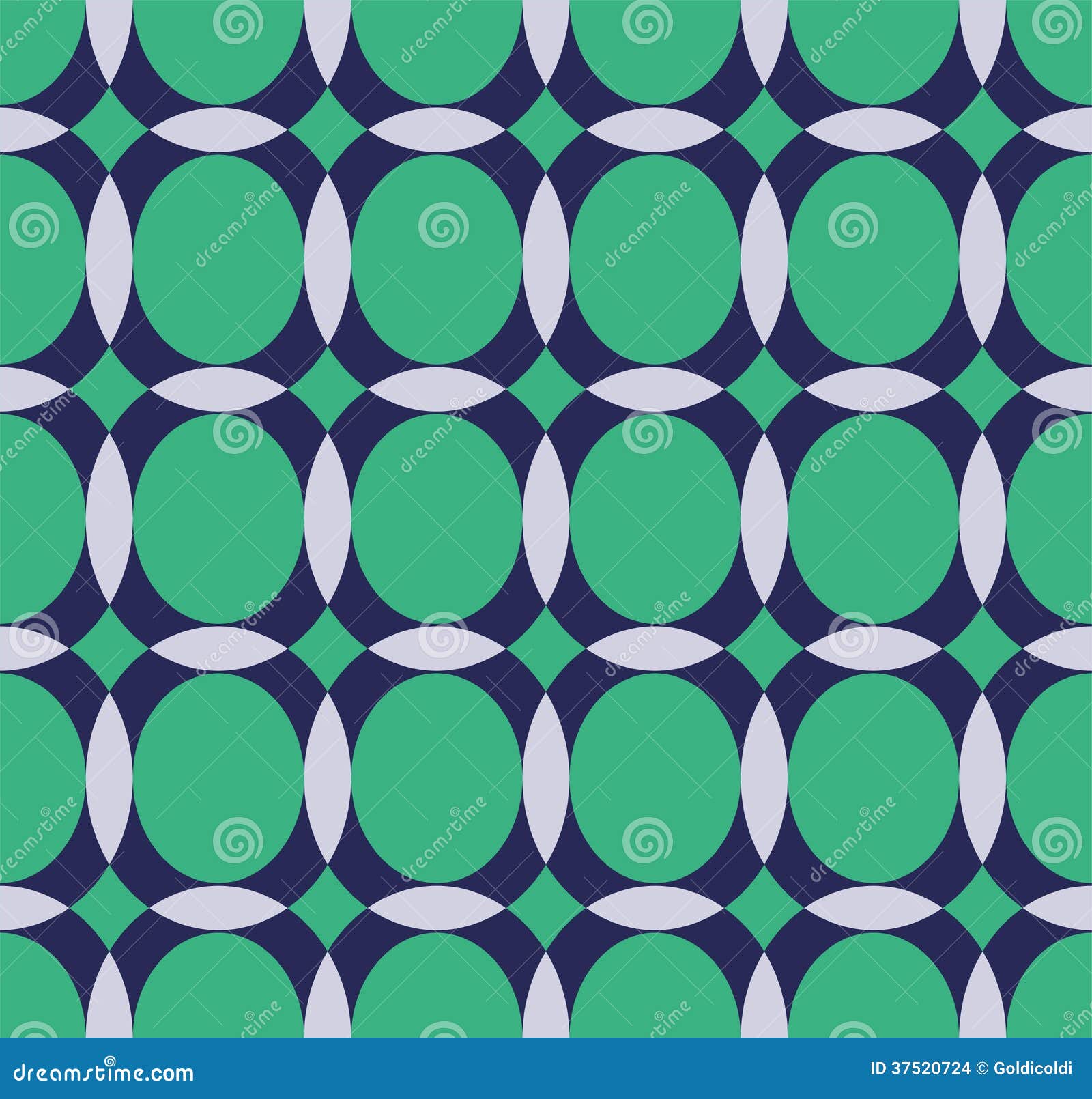 Vector Pattern with Ellipse and Hemisphere Stock Vector - Illustration ...