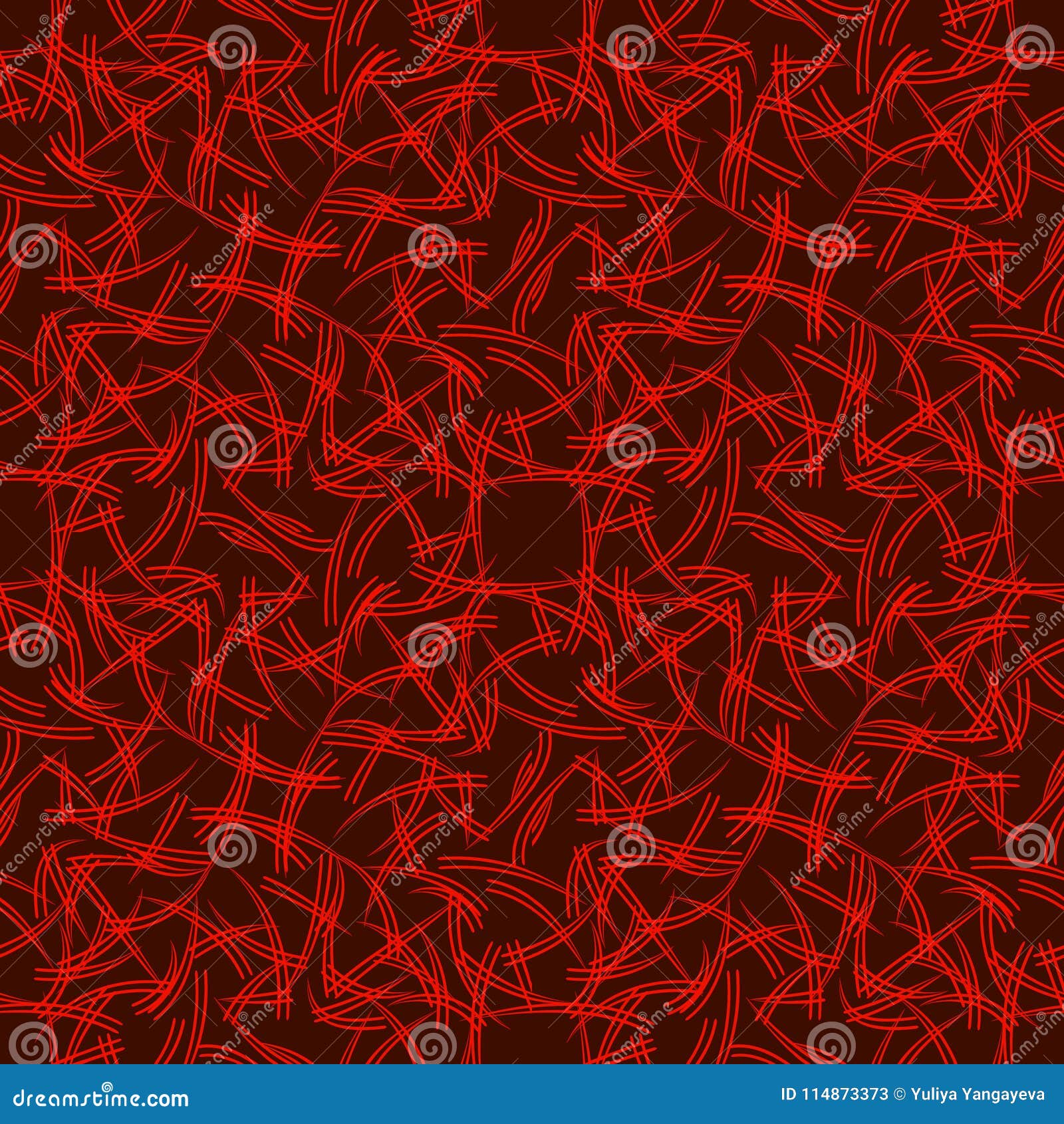 Vector Pattern from Flowing Lines and Triangles in Red Tones for Stock ...