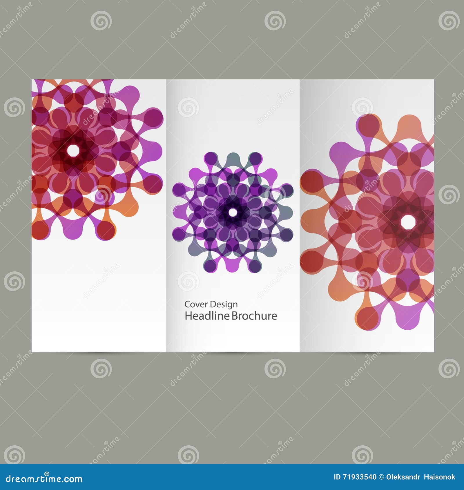 Vector Pattern Flyer with Abstract Figures Stock Vector - Illustration ...