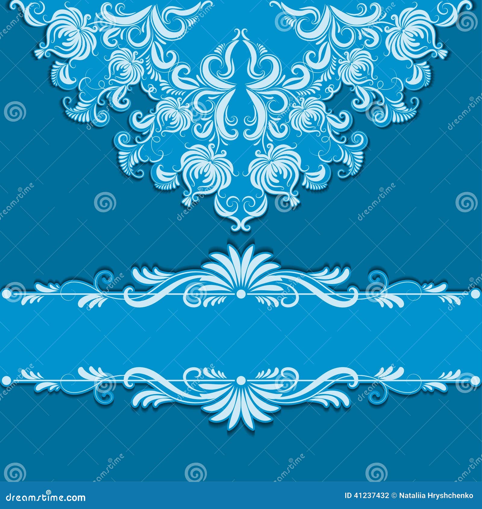 Vector pattern and frame stock vector. Illustration of background ...