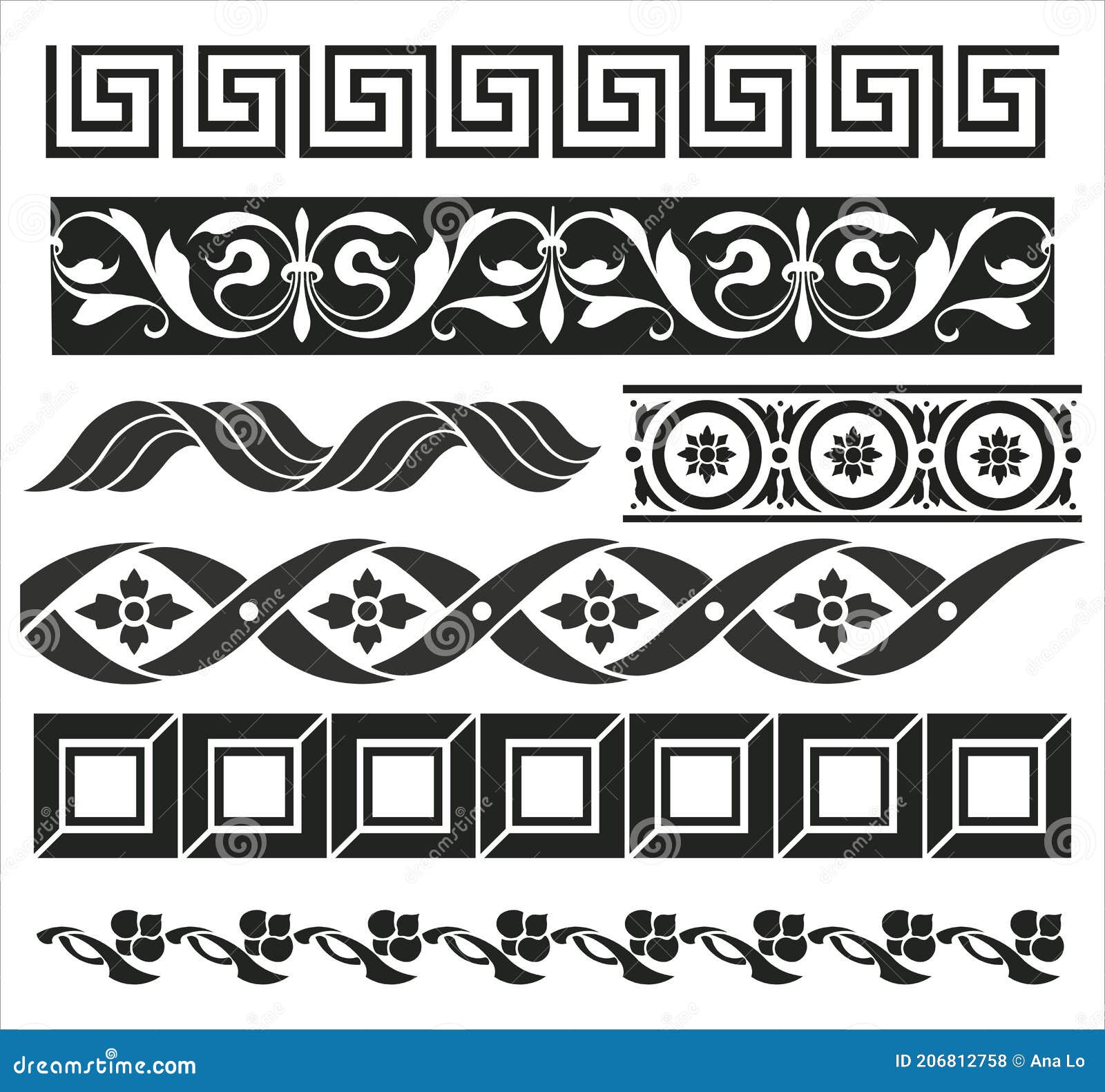 Vector Pattern for Frame Sandblasting Mock Up Stock Vector ...