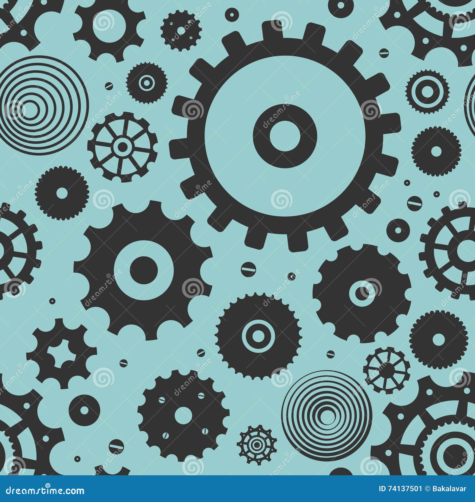 Vector Pattern Gears stock vector. Illustration of engine - 74137501