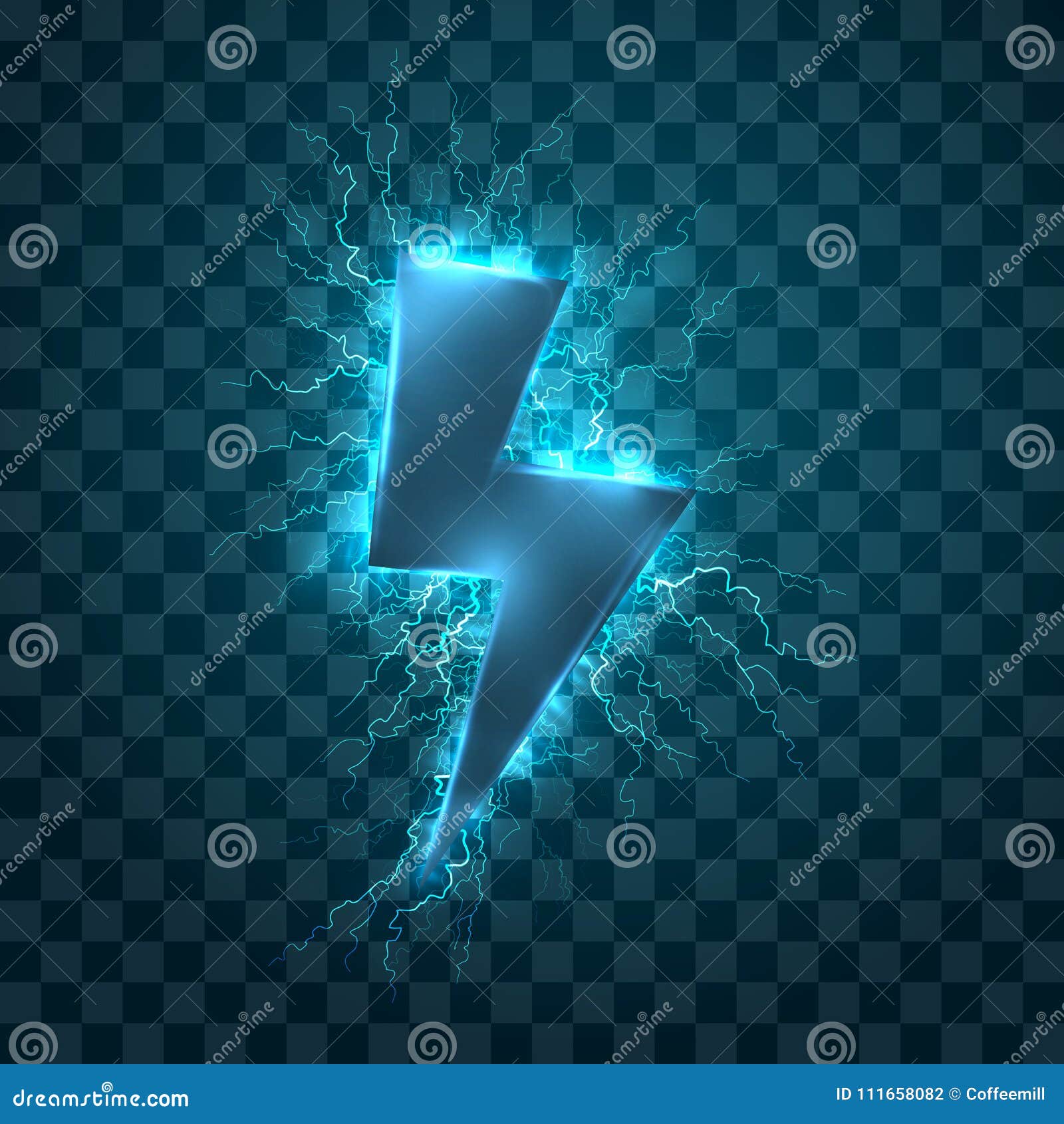 Vector Pattern, Geometric Figure with Glare and Lightning Stock Vector ...