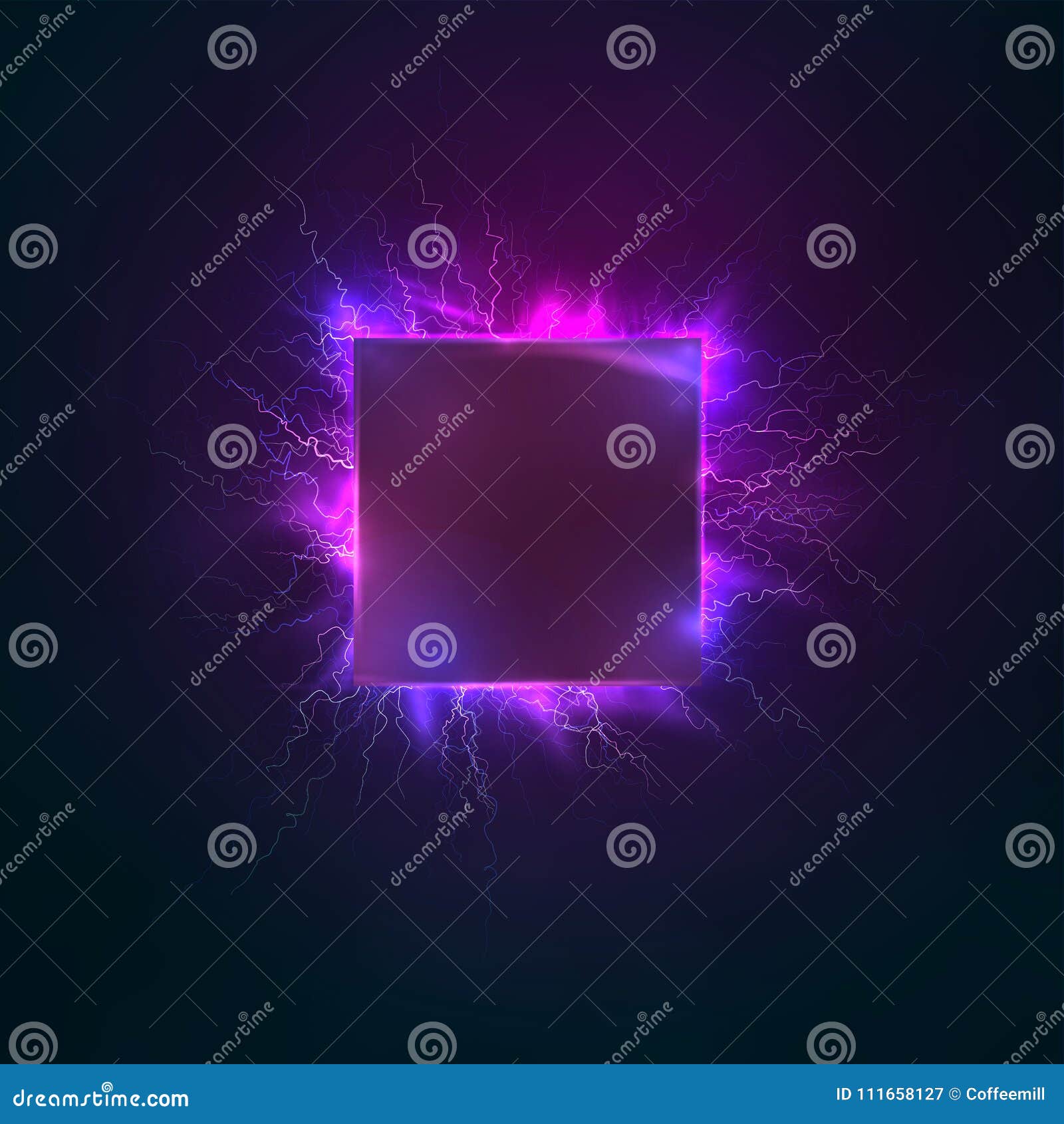 Vector Pattern, Geometric Figure with Glare and Lightning Stock ...