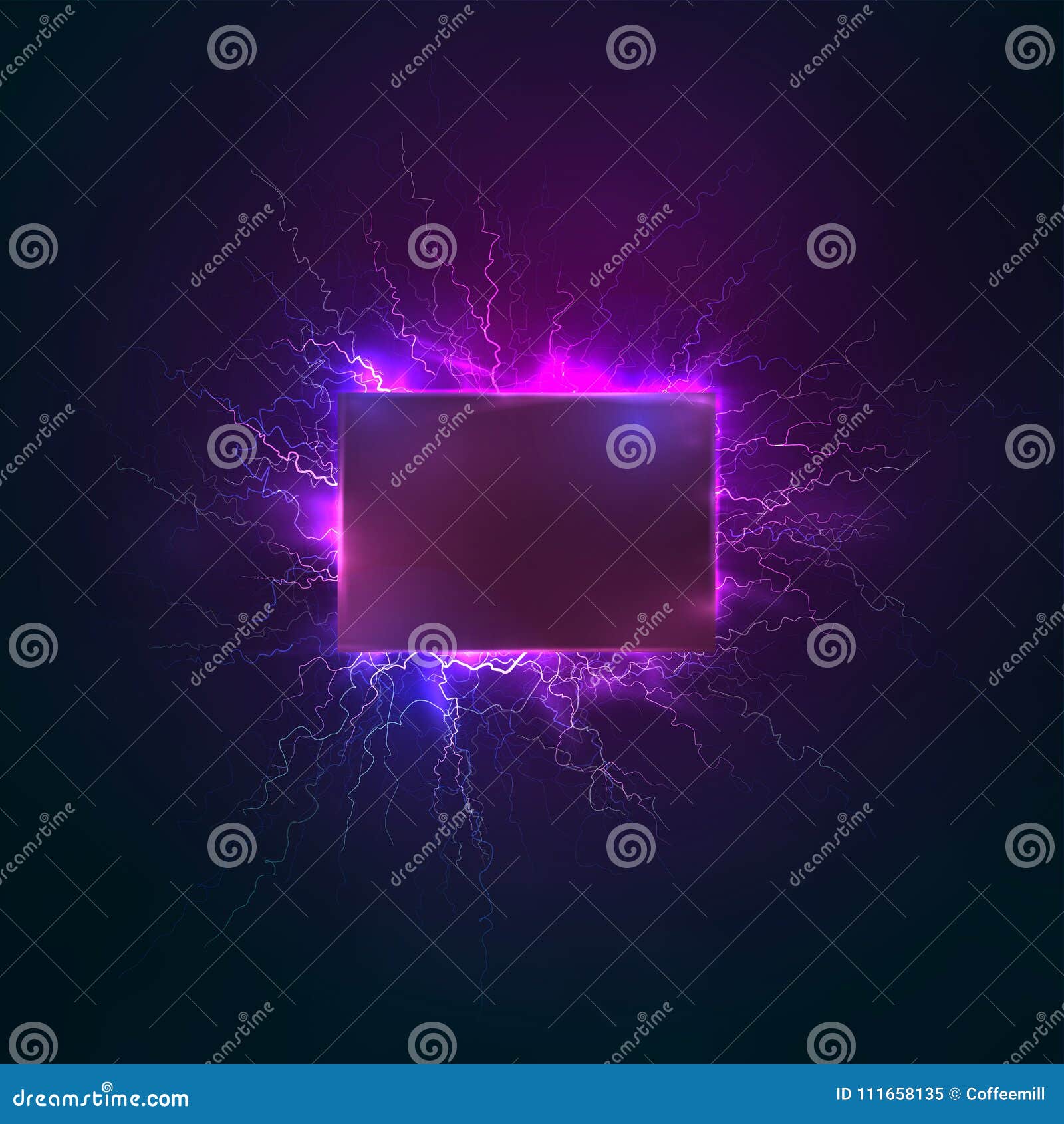 Vector Pattern, Geometric Figure with Glare and Lightning Stock Vector ...