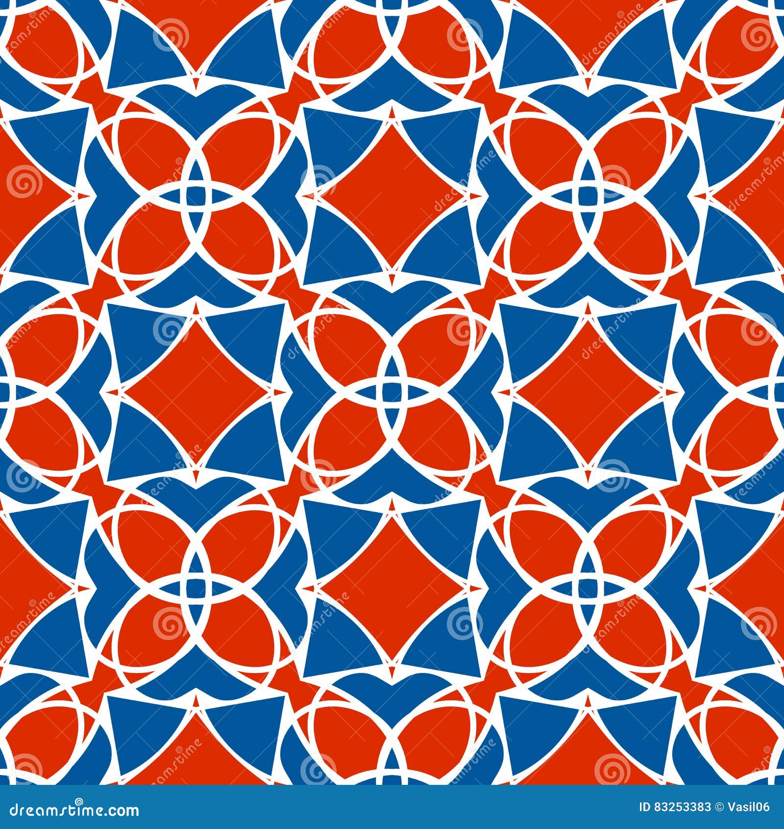 Vector Pattern of Geometric Shapes. Mosaic Seamless Texture Stock ...