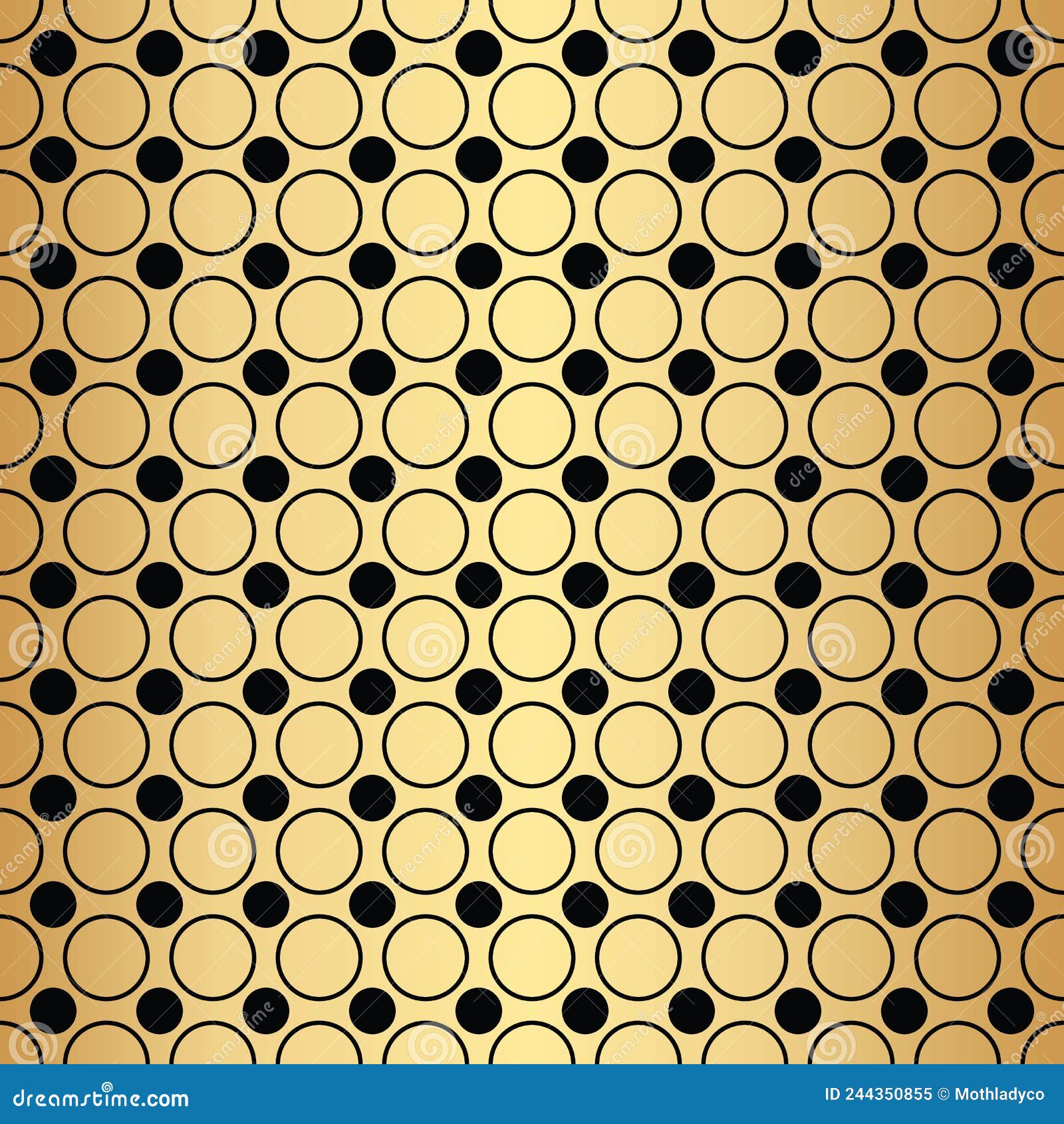 Geometric Gold Seamless Repeat Pattern Background, Gold and Black ...