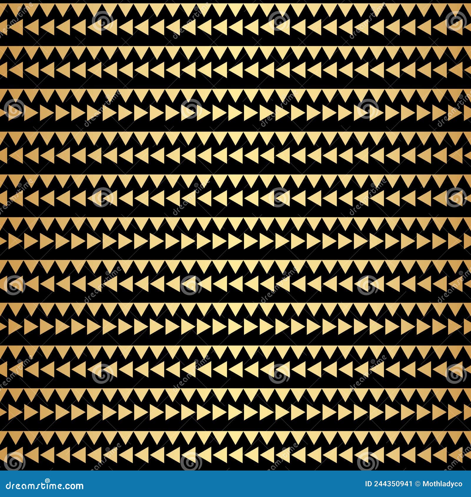 Geometric Gold Seamless Repeat Pattern Background, Gold and Black ...