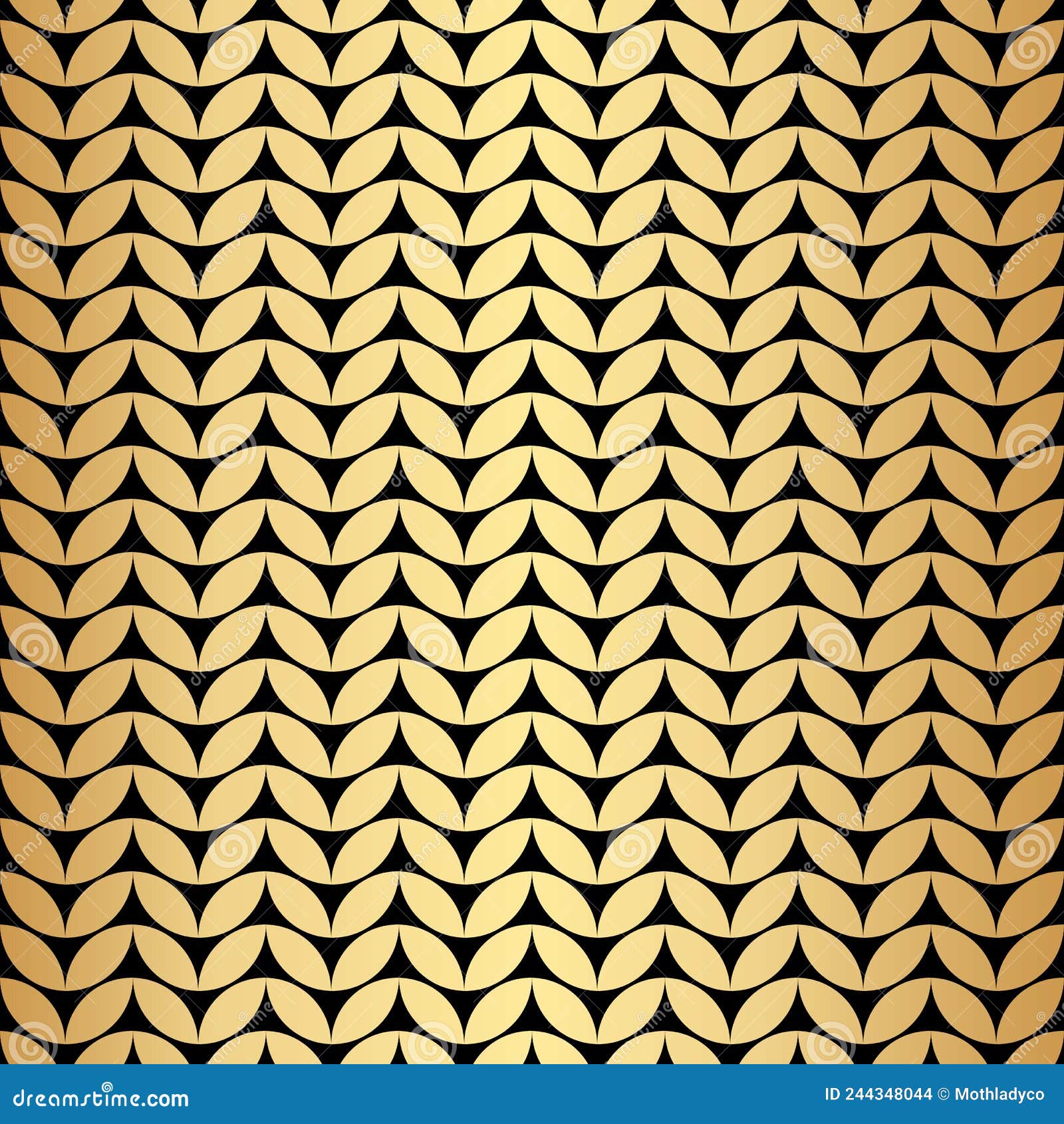 Abstract Gold Vector Repeat Pattern Background Stock Vector ...