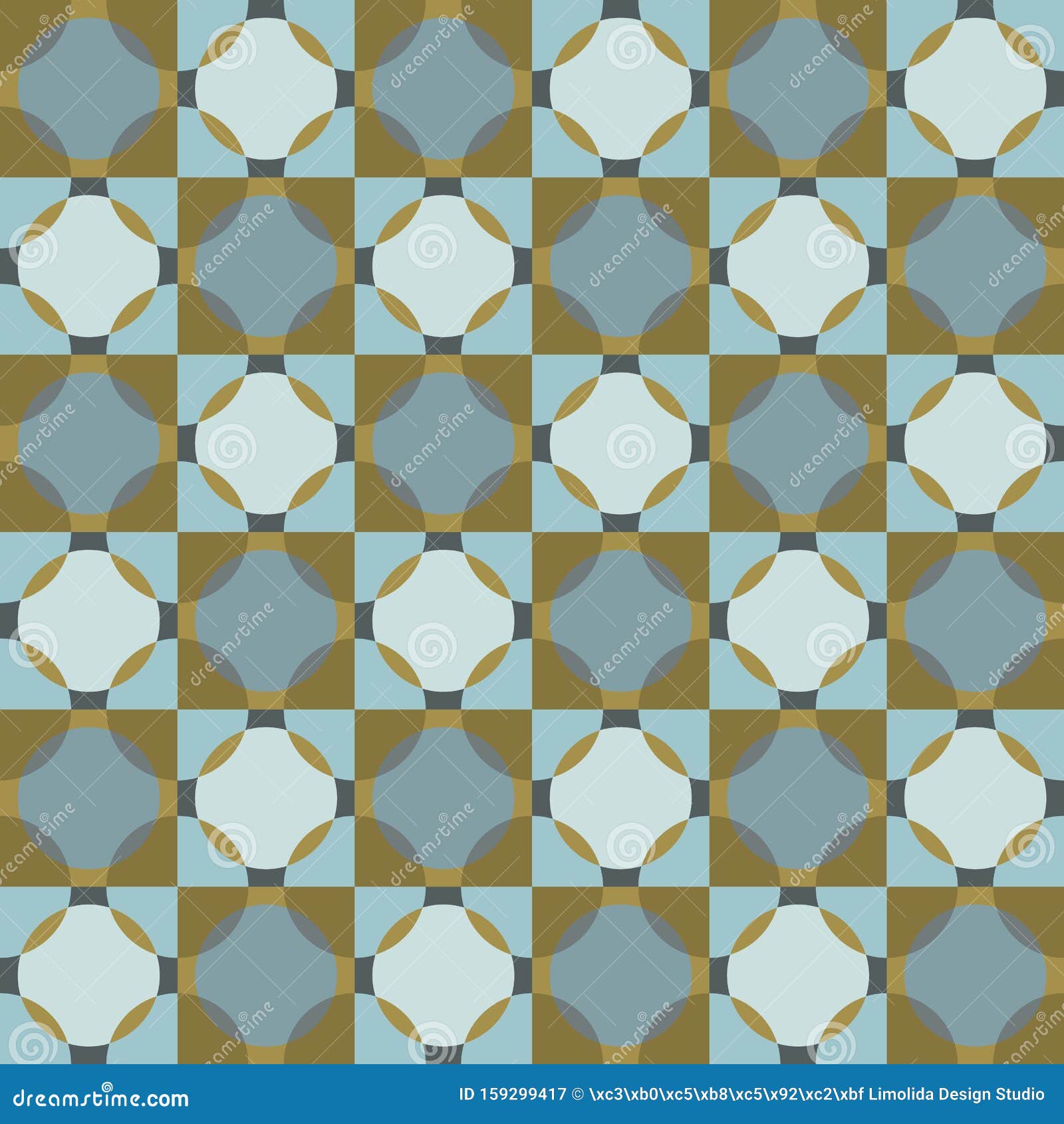 Vector Pattern. Hand Drawn Square Geometric Mosaic Grid. Modern All ...