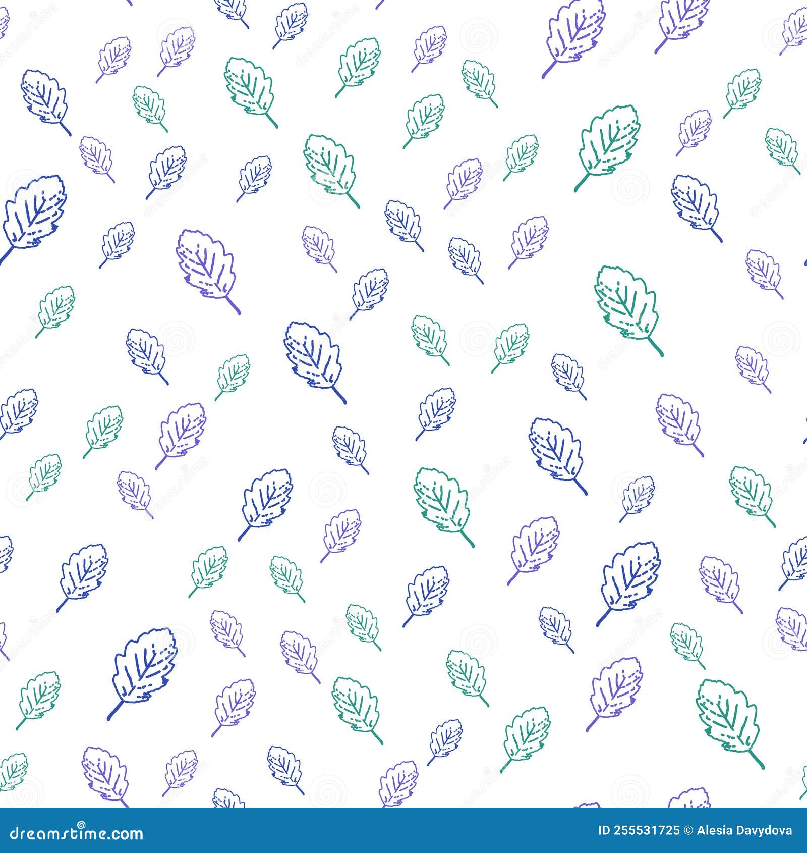 Vector Pattern with Leaves. Autumn Seamless Texture for Fabric ...