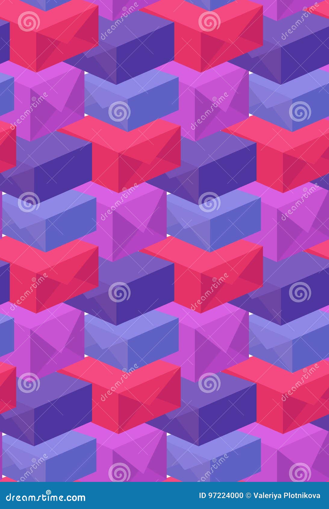 Vector Pattern of Multi-colored Boxes. Stock Vector - Illustration of ...