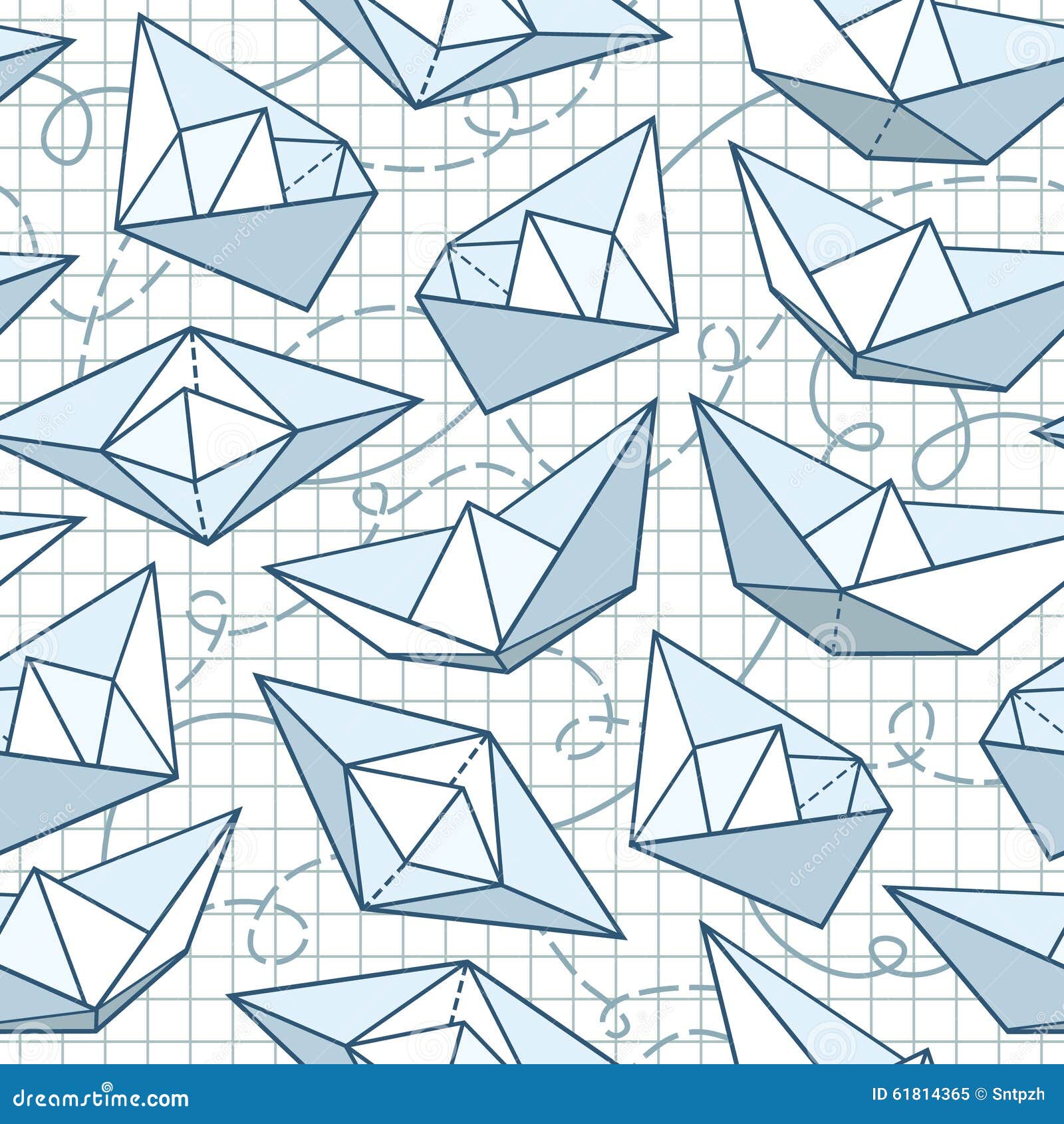 Paper Ships Cartoon Vector | CartoonDealer.com #9716077