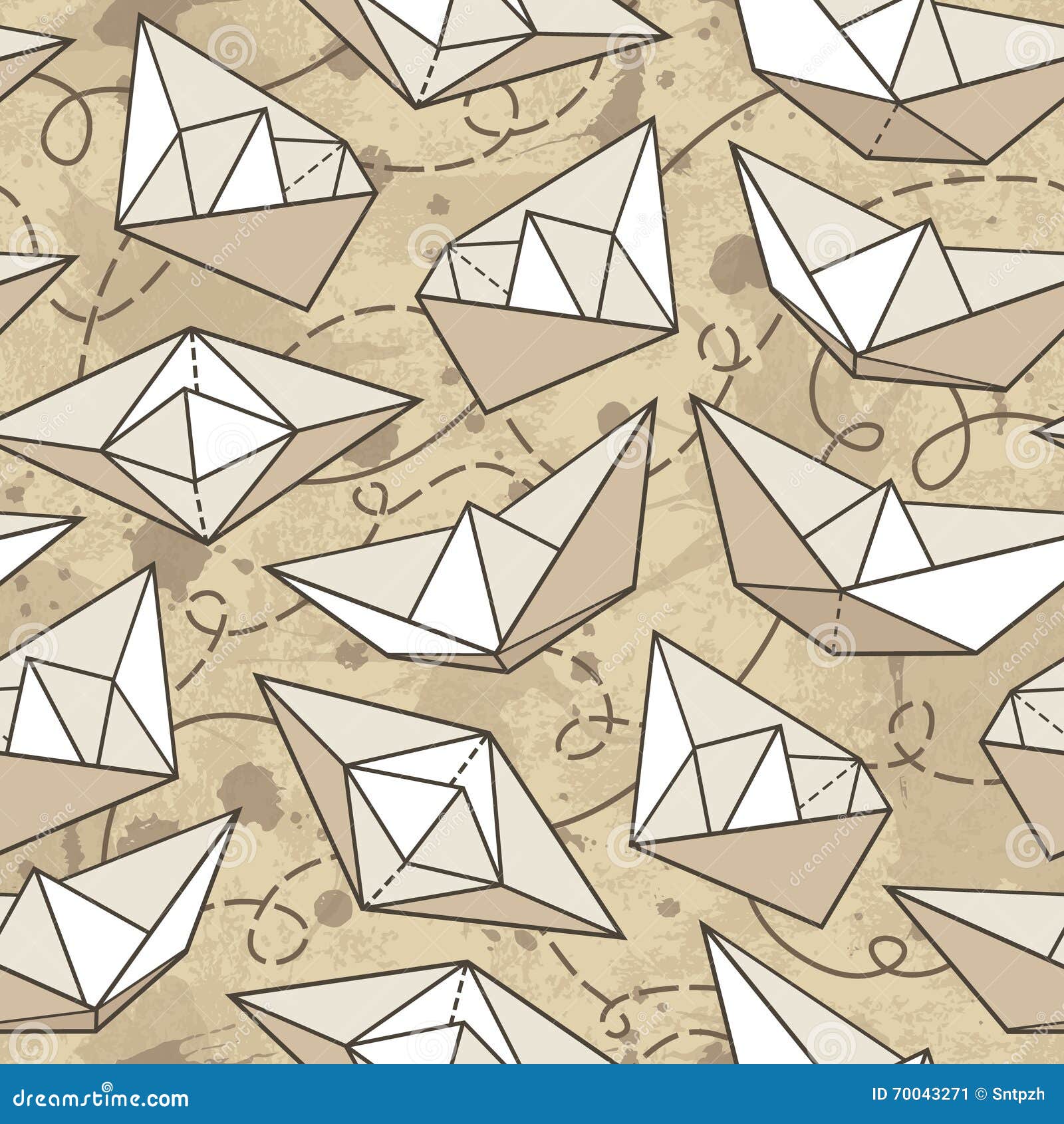 Paper Ships Cartoon Vector | CartoonDealer.com #9716077