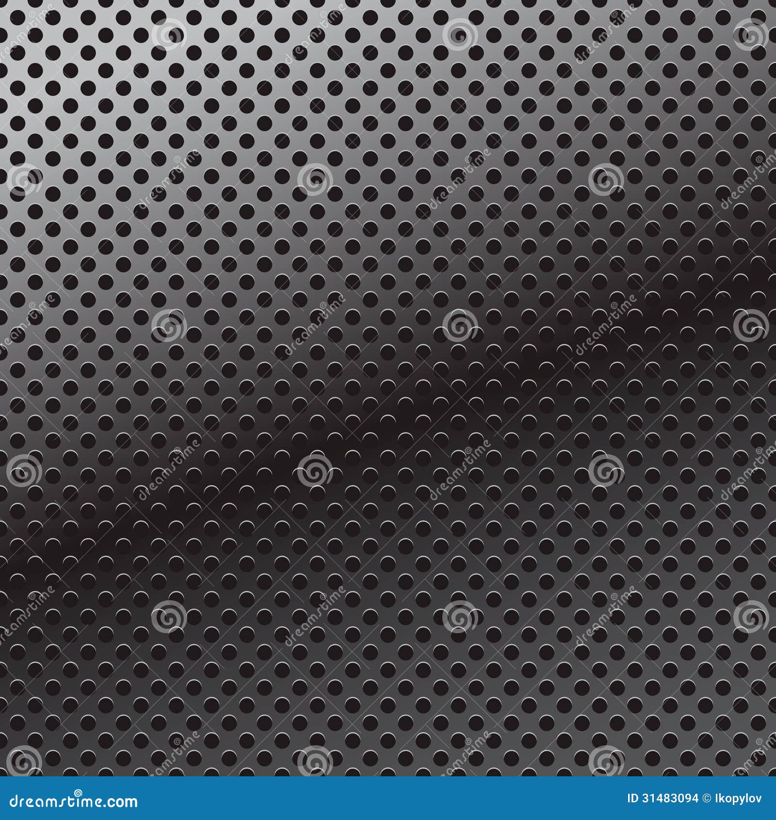 Vector Pattern of Perforation Metal Background. Stock Vector ...