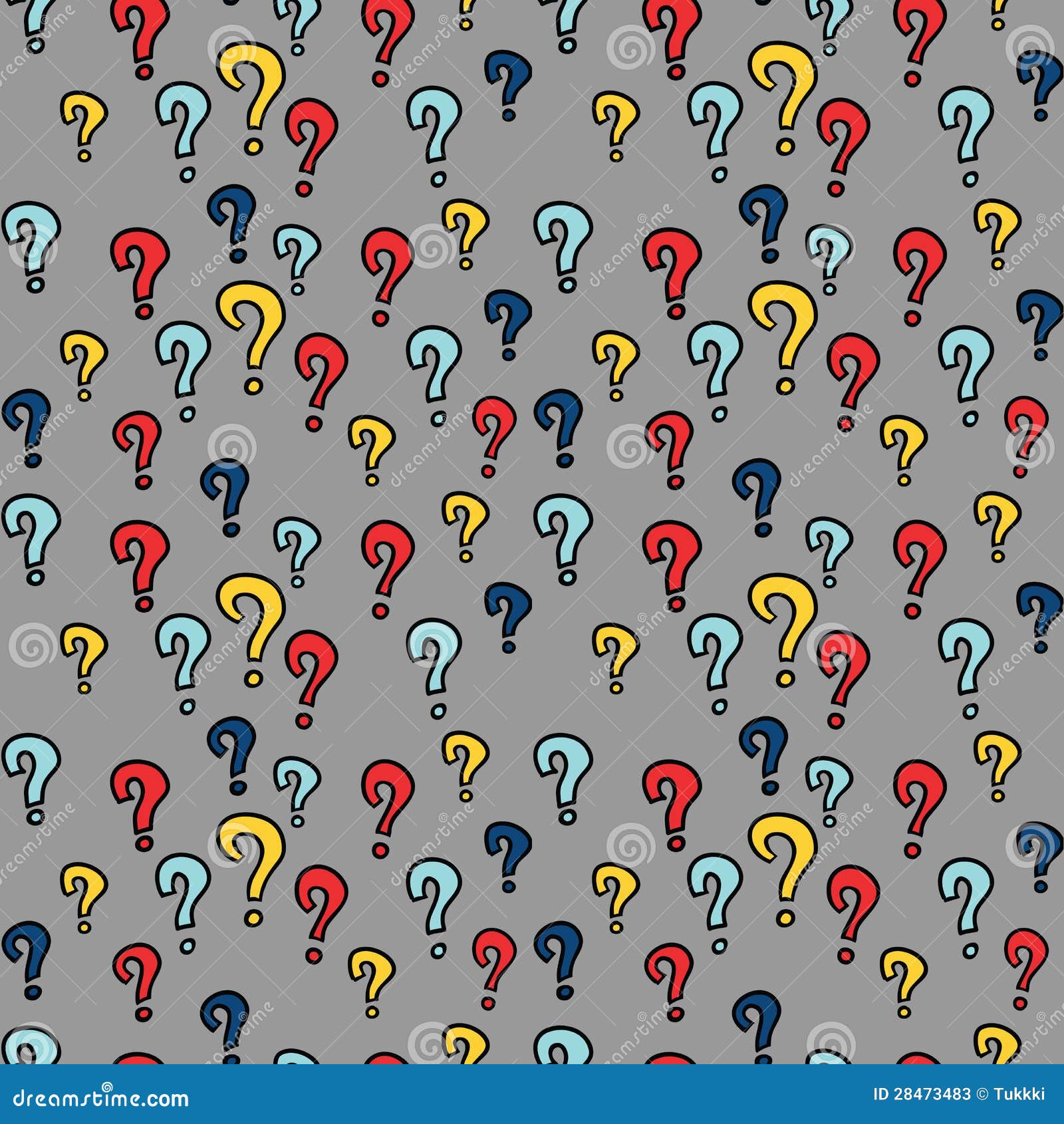 Vector Pattern with Question Marks Stock Vector - Illustration of ...