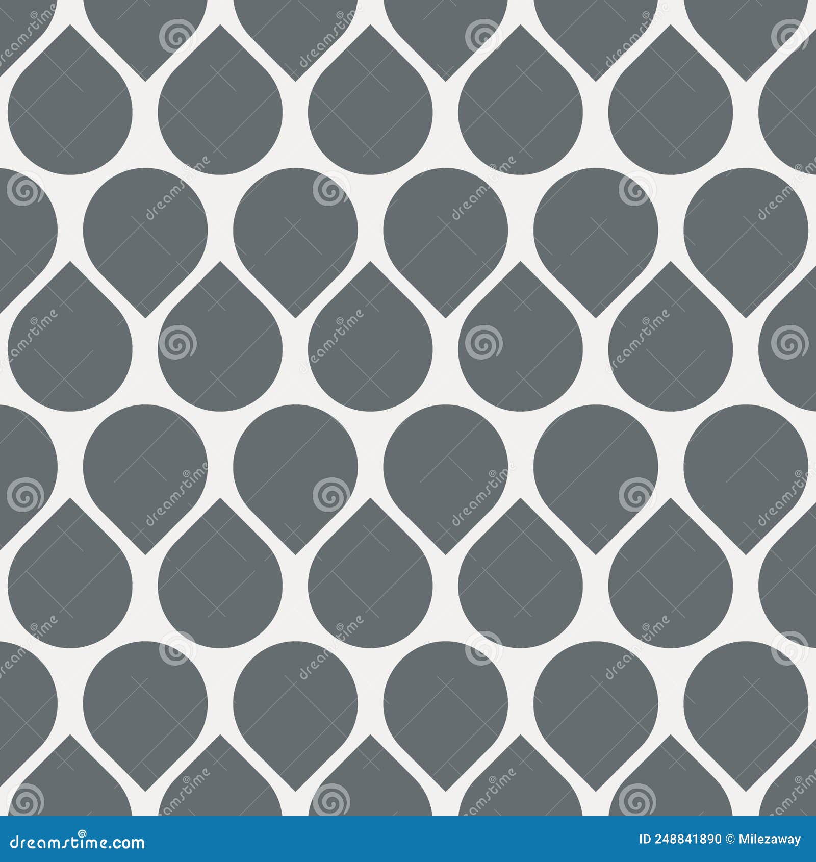 Vector Pattern, Repeating Abstract Raindrop or Water Drop. Pattern is ...