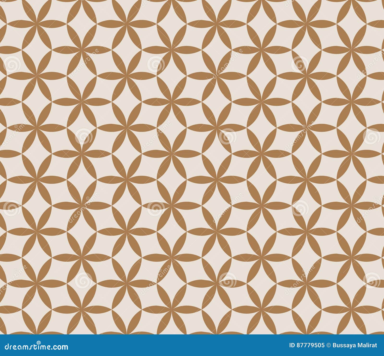 Vector Pattern. Repeating Geometric Abstract Flower Stock Vector ...