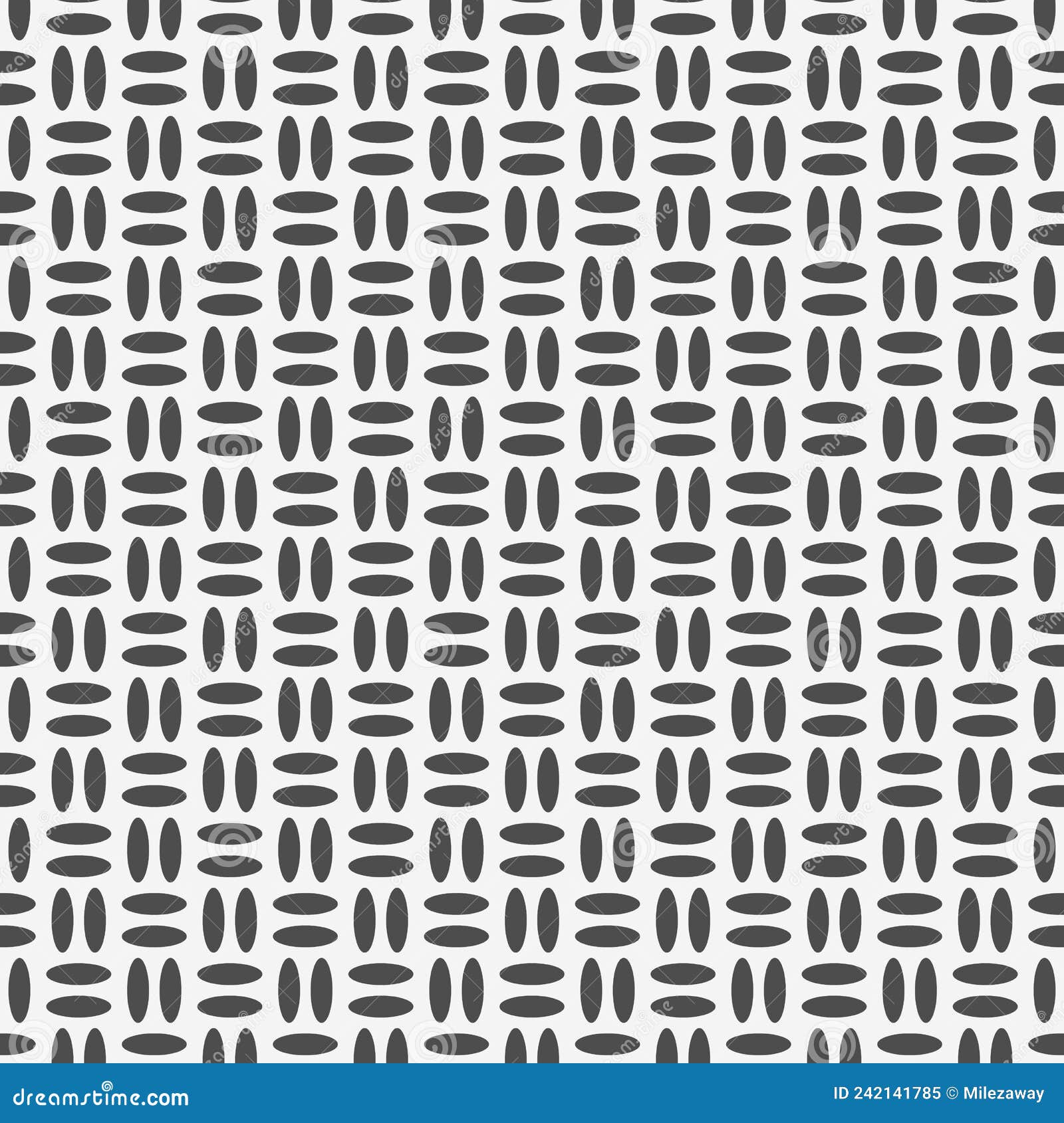 Vector Pattern Repeating Two Rows of Small Oval Shape Checkered Plates ...