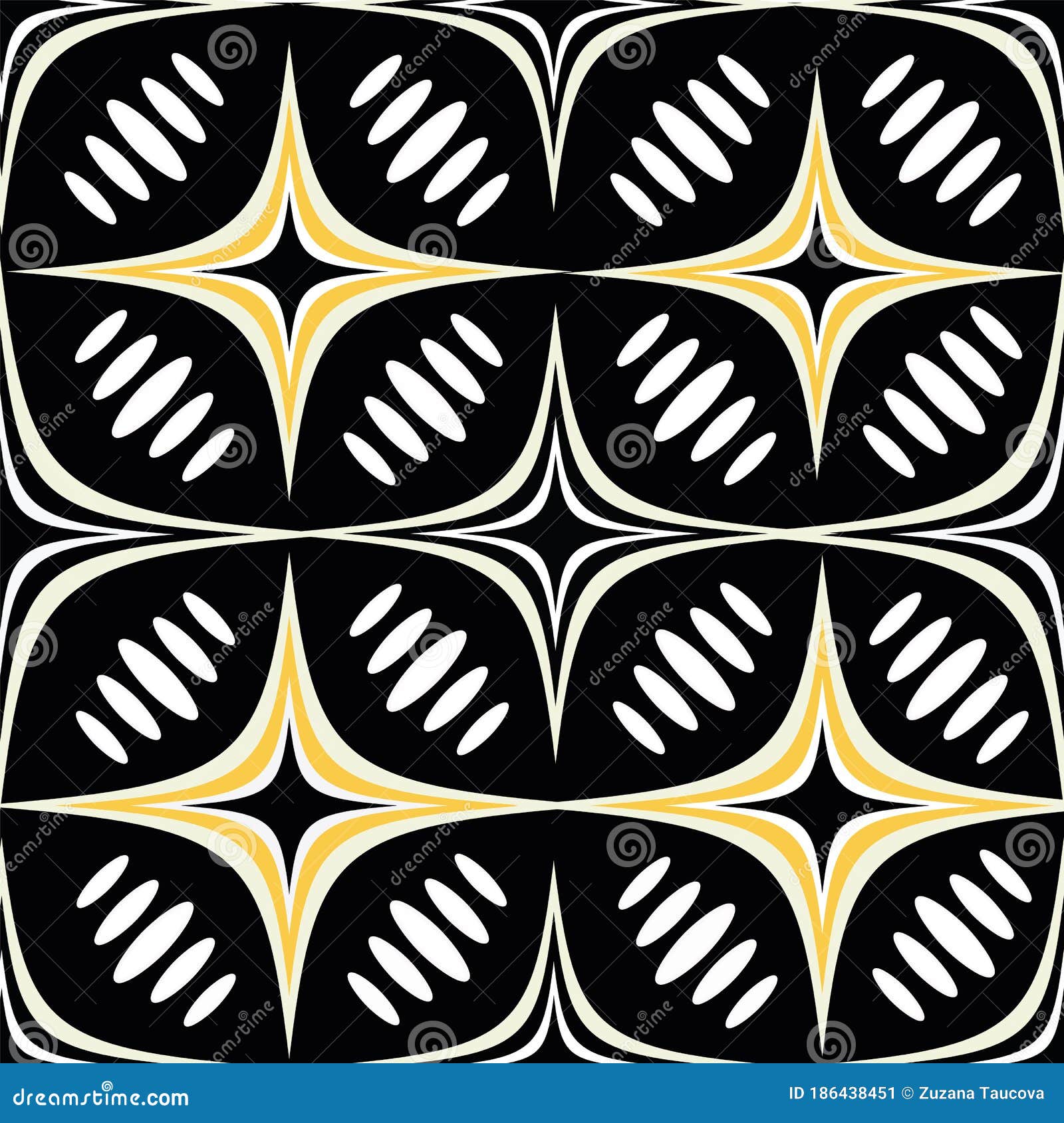 Vector Pattern, Retro Vintage Four Pointed Stars in Geometric Pattern ...