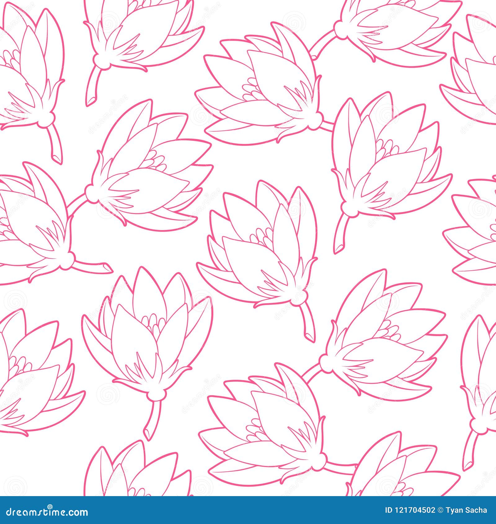 Vector Pattern with Saffrons. Stock Vector - Illustration of lily ...