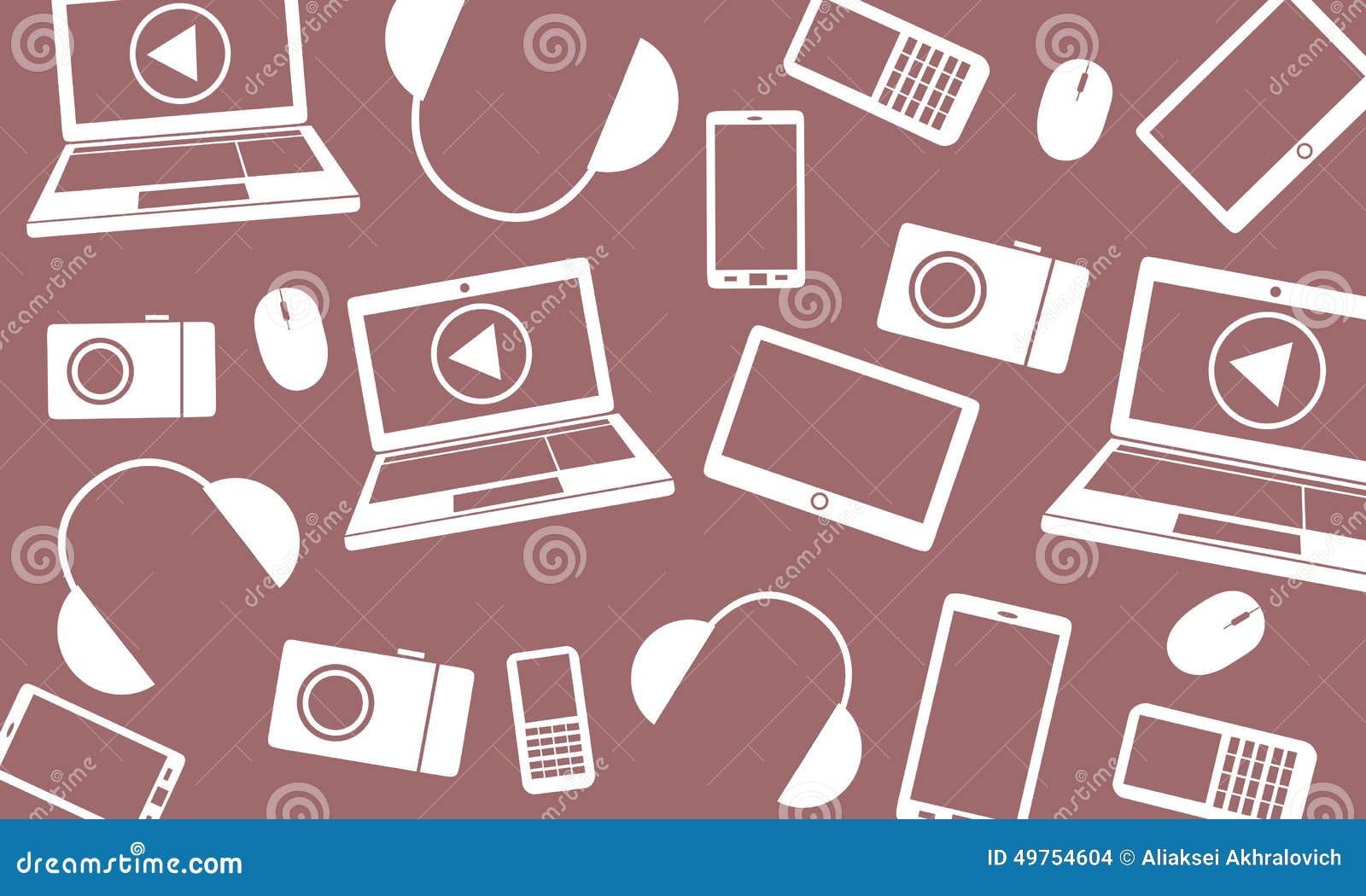 Scattered Gadgets Stock Illustrations – 10 Scattered Gadgets Stock ...