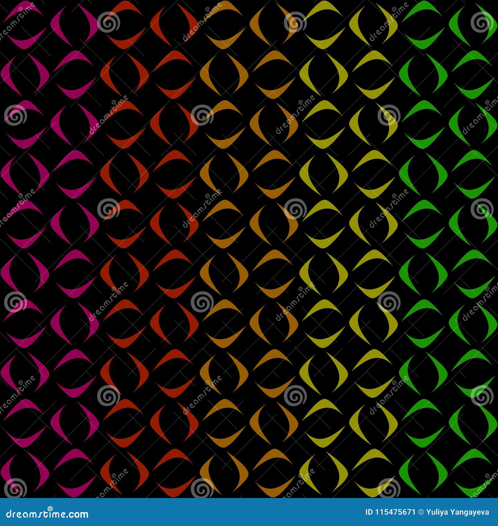 Vector Pattern from Schematic Multicolored Objects To Represent Stock ...