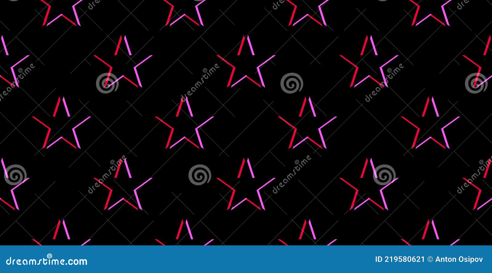 Vector Pattern of Stylized Stars for Design and Textile Stock Vector ...