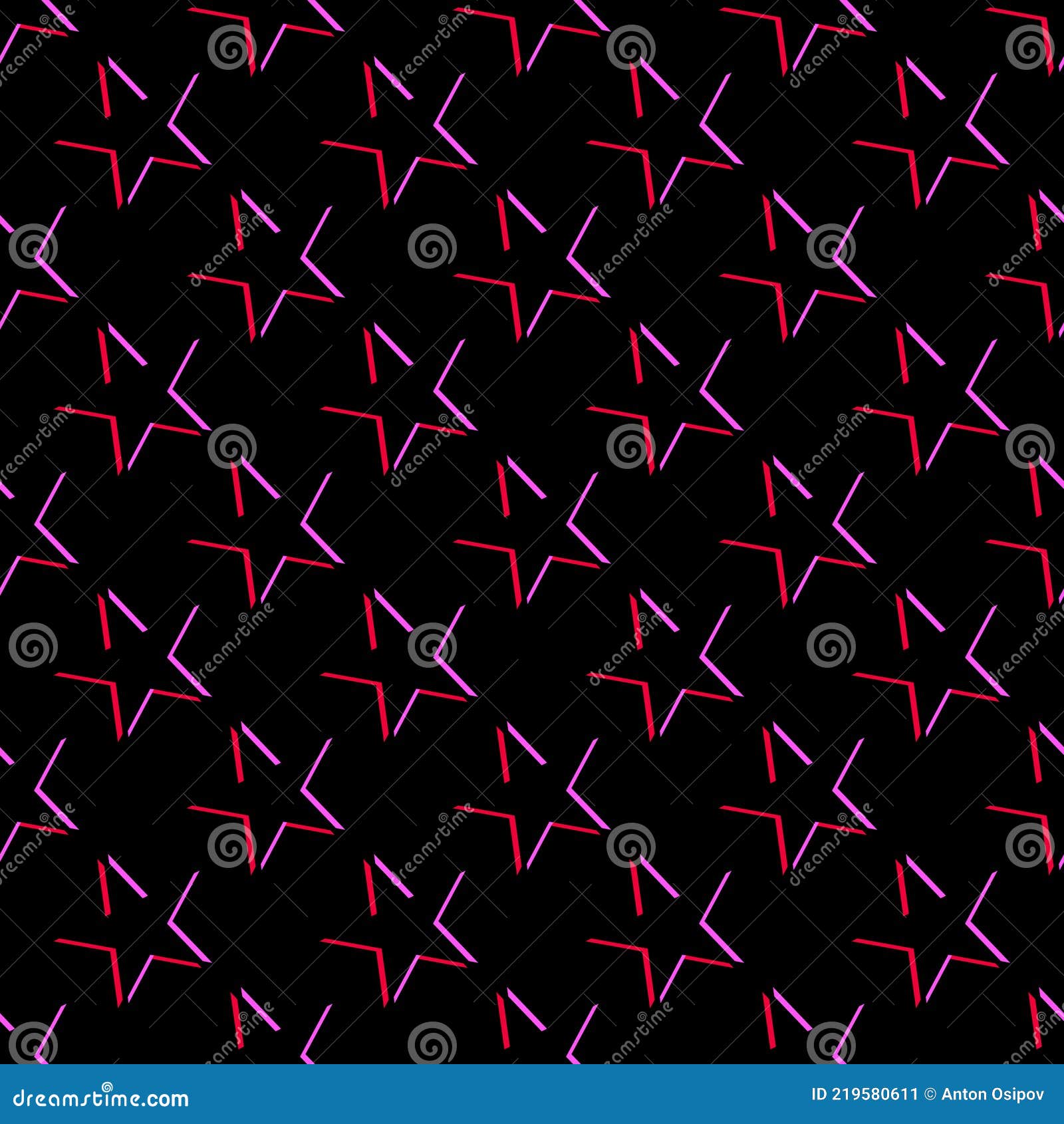 Vector Pattern of Stylized Stars for Design and Textile Stock Vector ...
