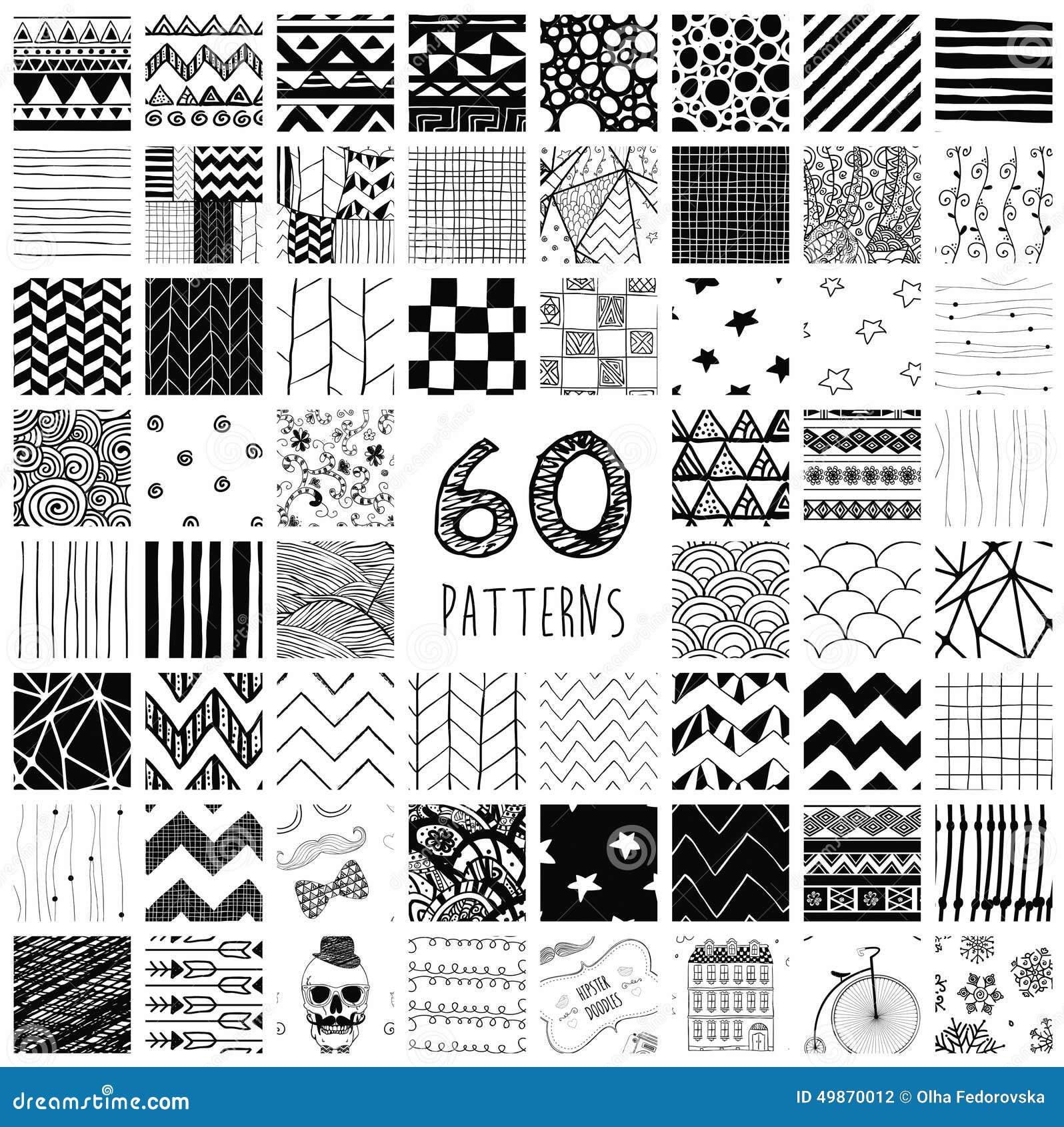60 Vector Pattern Swatches stock vector. Illustration of horizontal ...