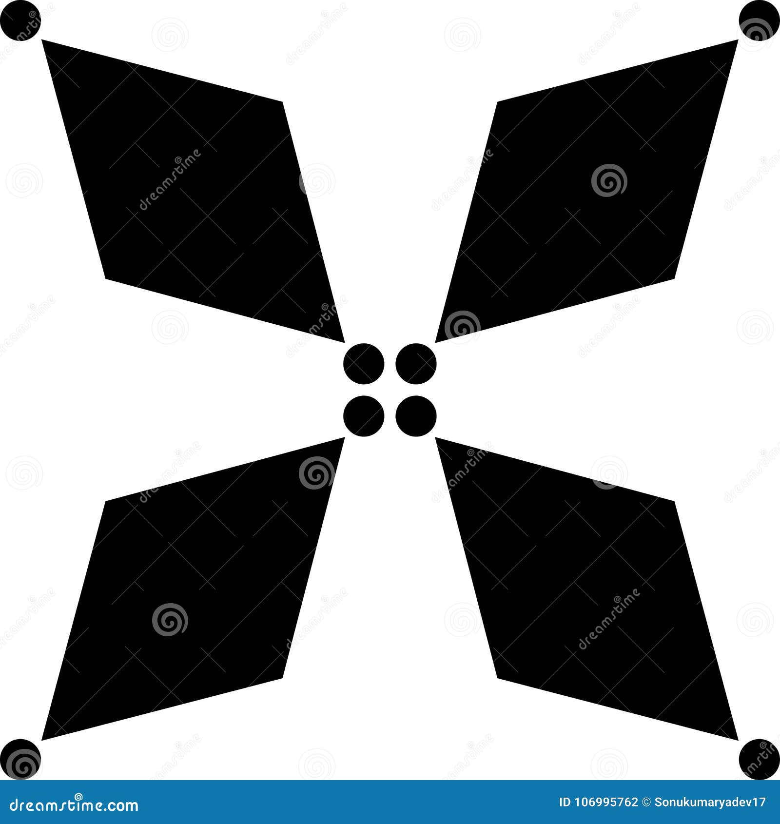 Vector Geometric Seamless Pattern with Rhombuses, Curved Stock Vector ...