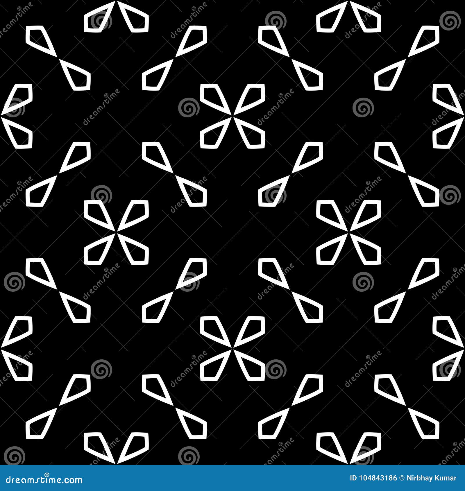 Black DIAMOND Seamless Pattern in White Background Stock Vector ...